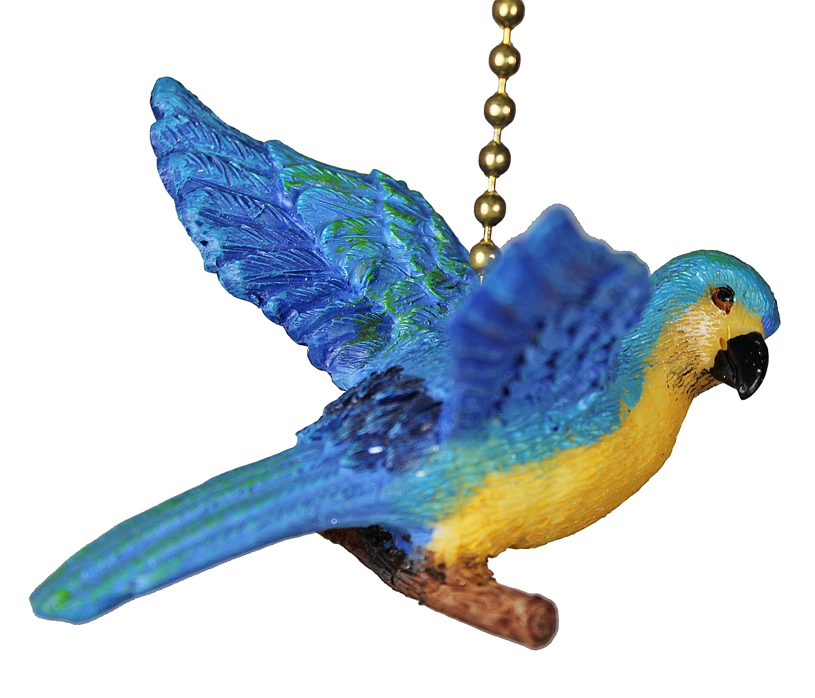Tropical Island Parrot Macaw Resin Fan Light Pull - Walmart.com