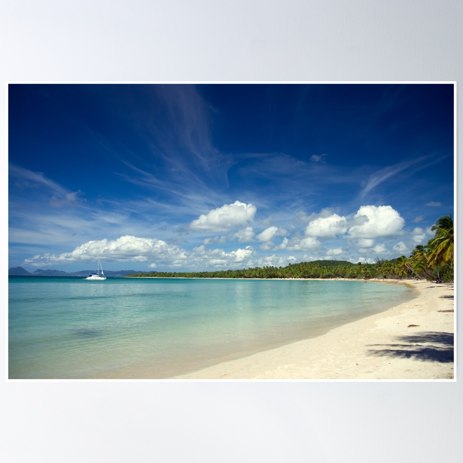Tropical Island Poster Wall Art, Modern Wall Decor, 8x12 UNFRAMED ...