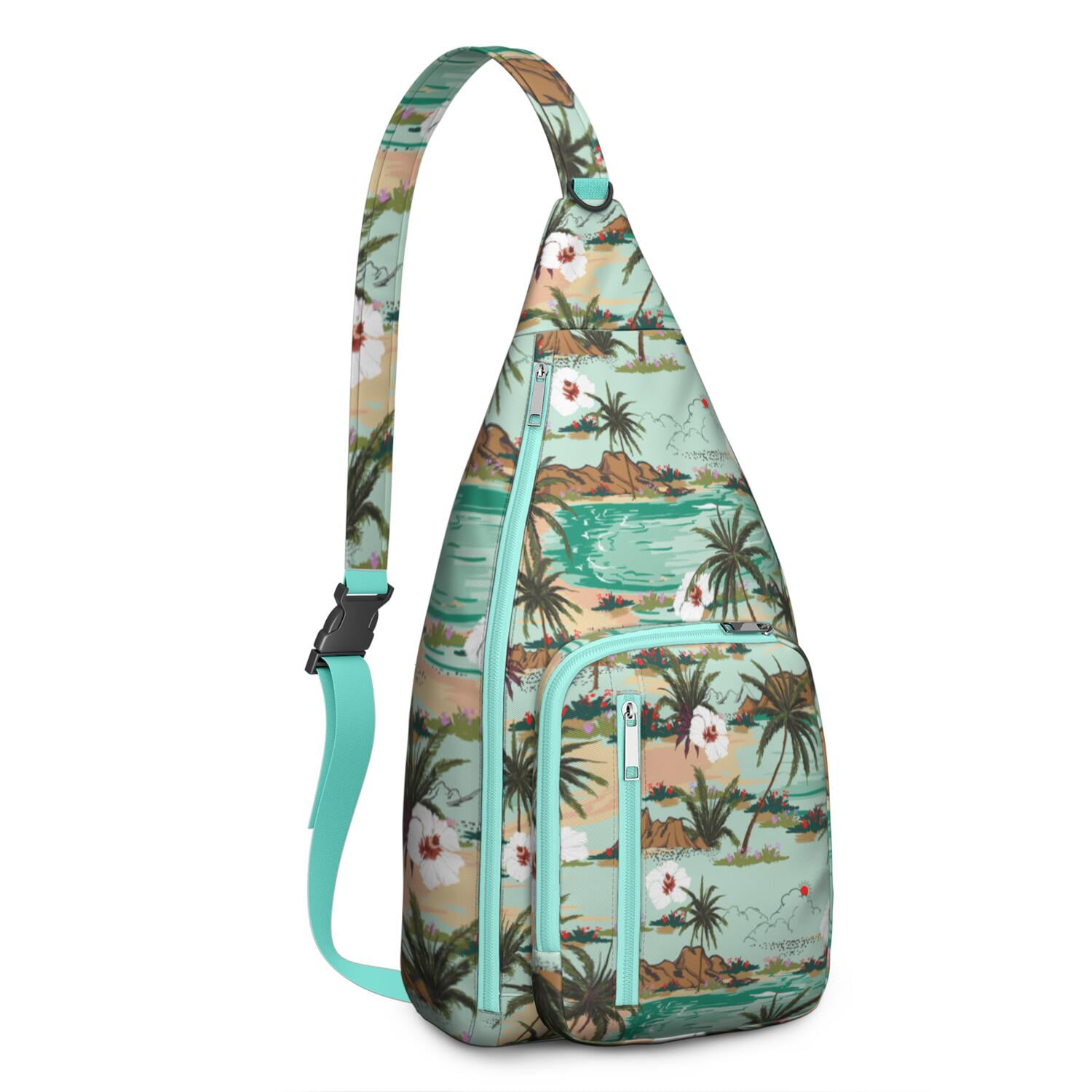 Tropical Island Sling Backpack – Boho Safari Jungle Crossbody Daypack ...