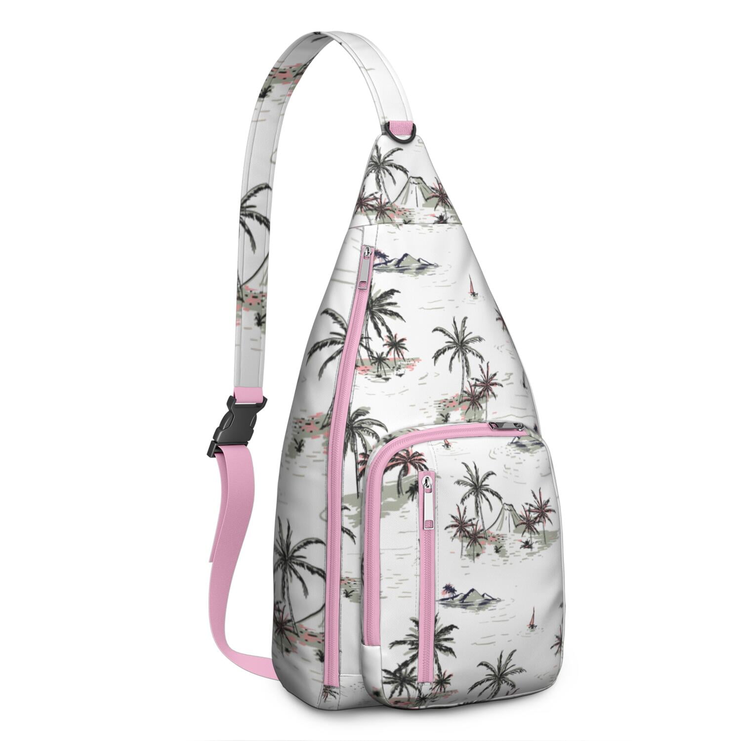 Tropical Island Sling Backpack – Boho Safari Jungle Crossbody Daypack ...