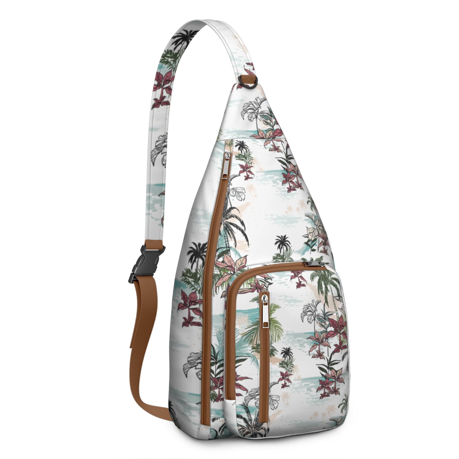 Tropical Island Sling Backpack – Boho Safari Jungle Crossbody Daypack ...