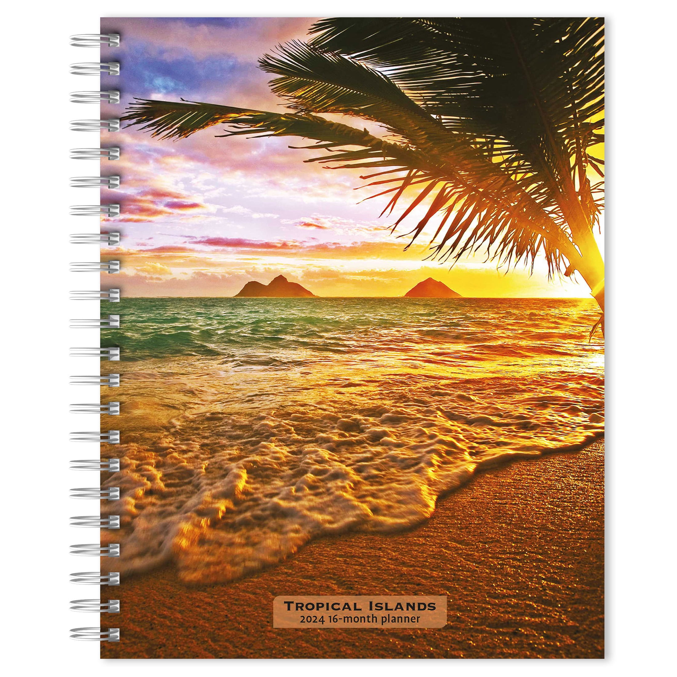Tropical Islands | 2024 6x7.75" Wire-O Engagement Planner Calendar ...