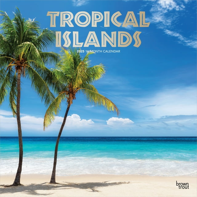 Tropical Islands | 2025 12x24" (Hanging) Square Wall Calendar ...