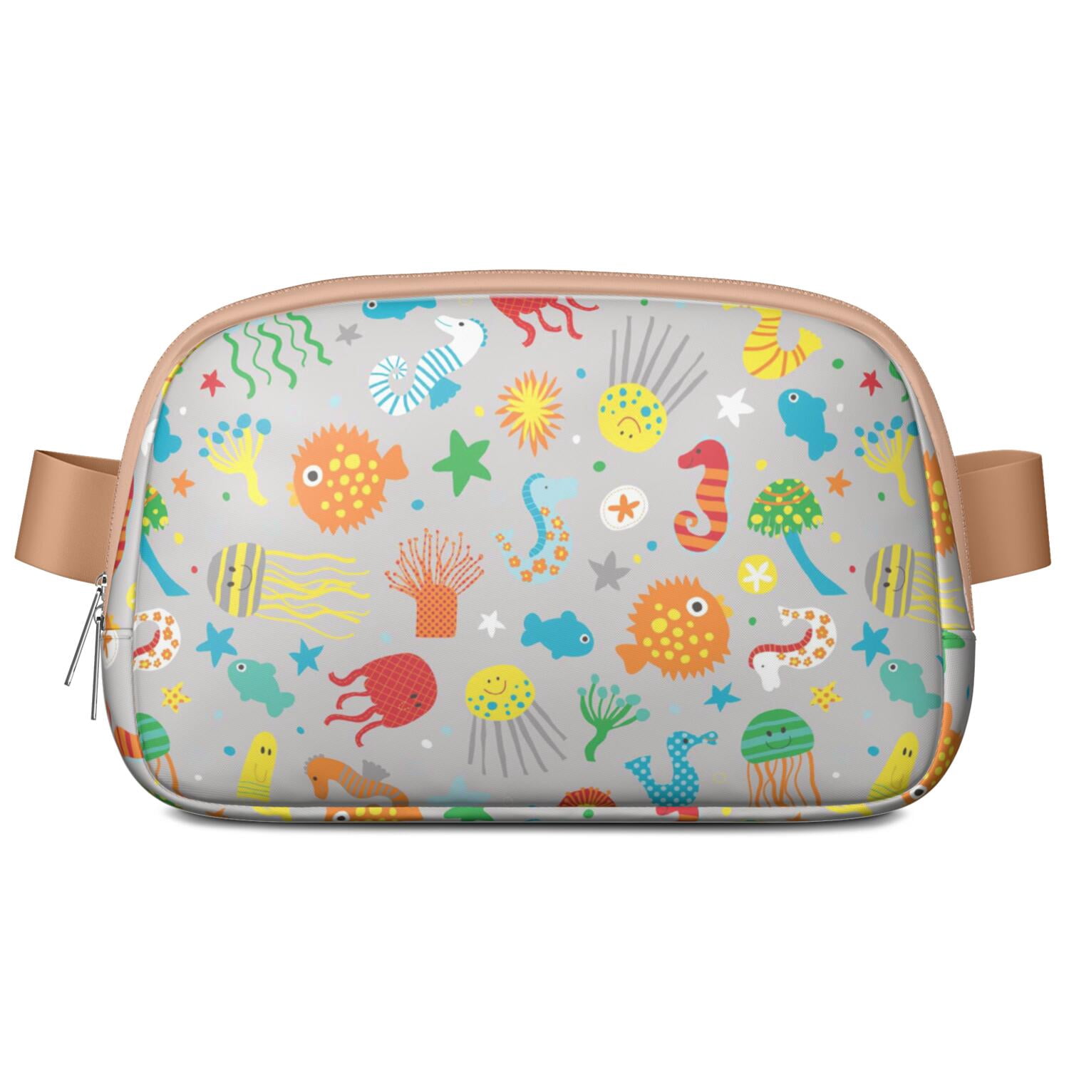 Tropical Jellyfish Fanny Pack for Women – Cute Cartoon Marine Life ...