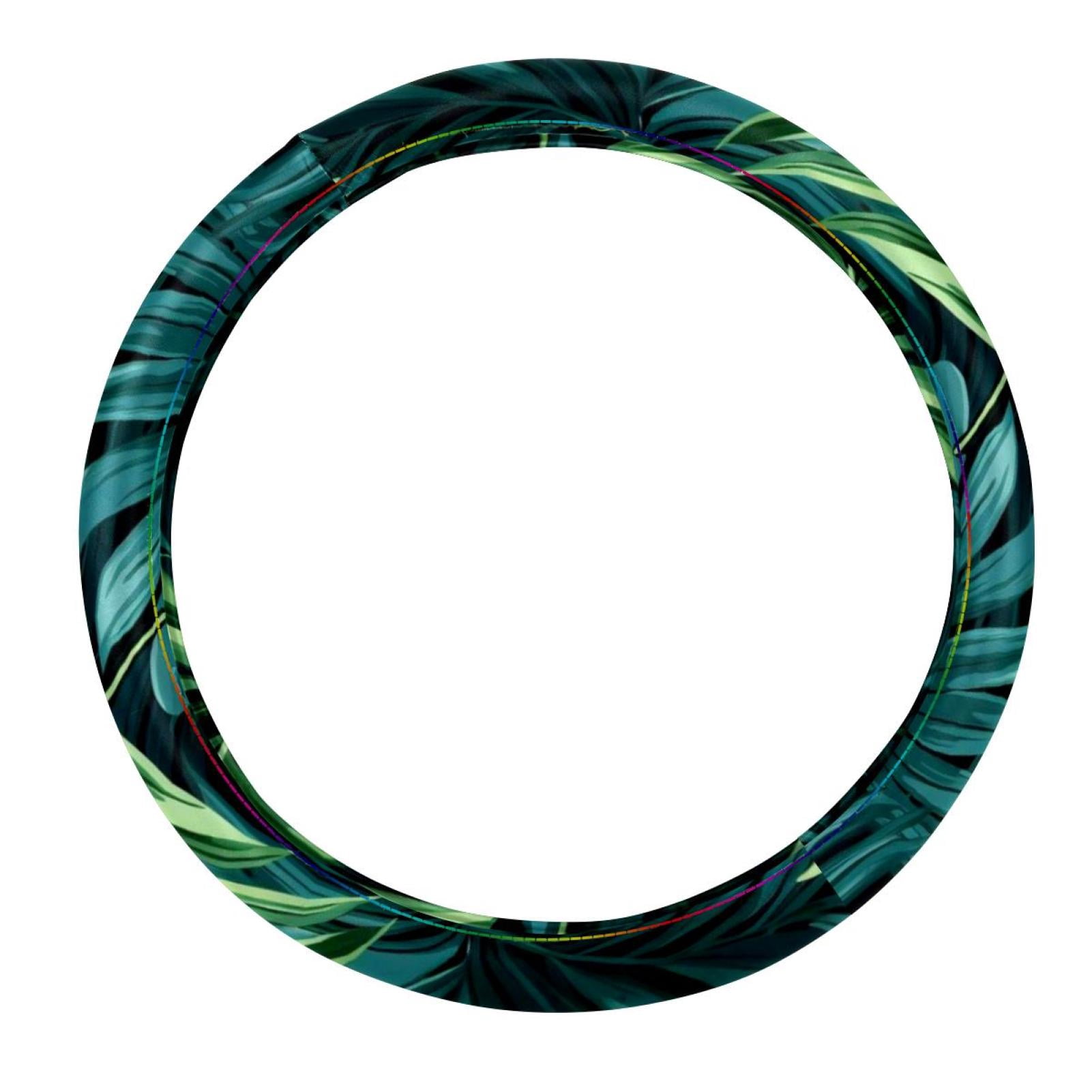 Tropical Jungle Leaves 14.5 Inch Car Wheel Cover, Printing Design, PVC ...