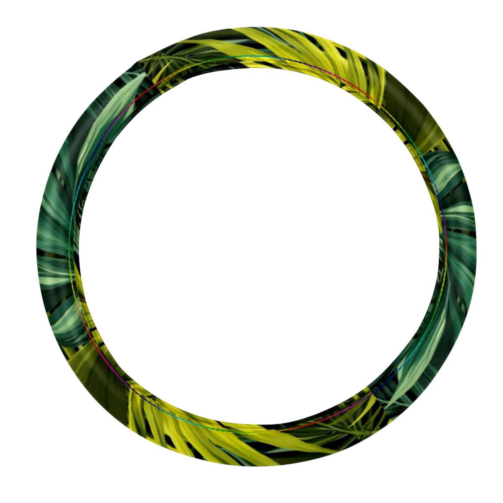 Tropical Jungle Leaves 14.5 Inch Car Wheel Cover, Printing Design, PVC ...