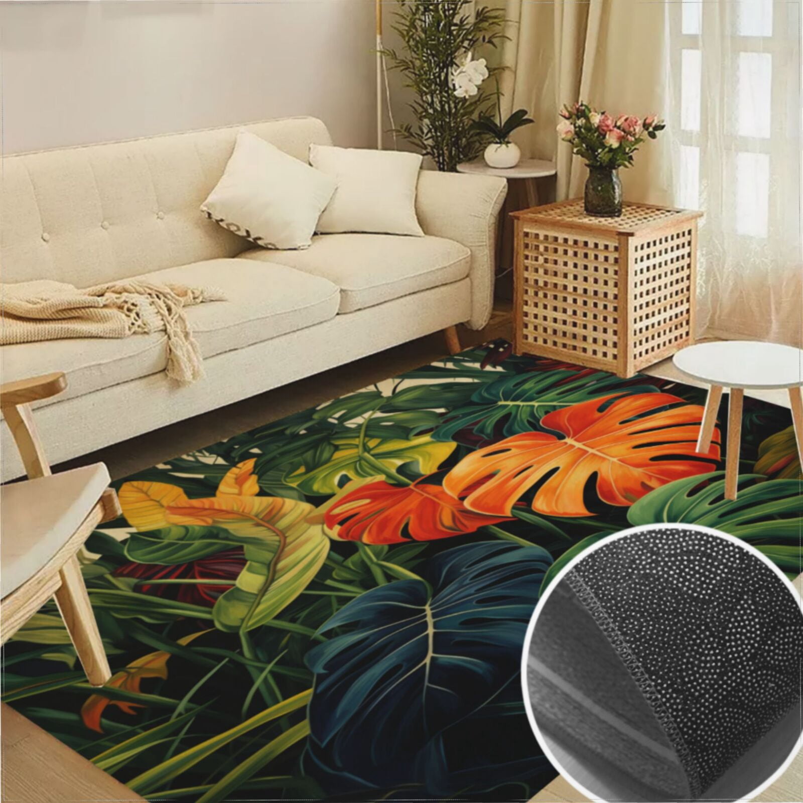 Tropical Jungle Leaves 2 Adult Home Decor Bedroom Living Room Crystal ...
