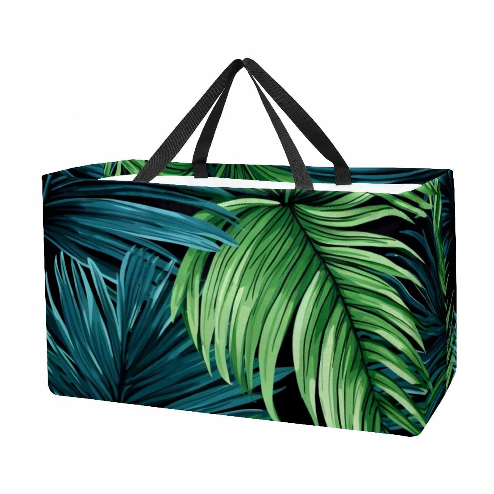 Tropical Jungle Palm Leaves Large Foldable Oxford Cloth Storage Box ...