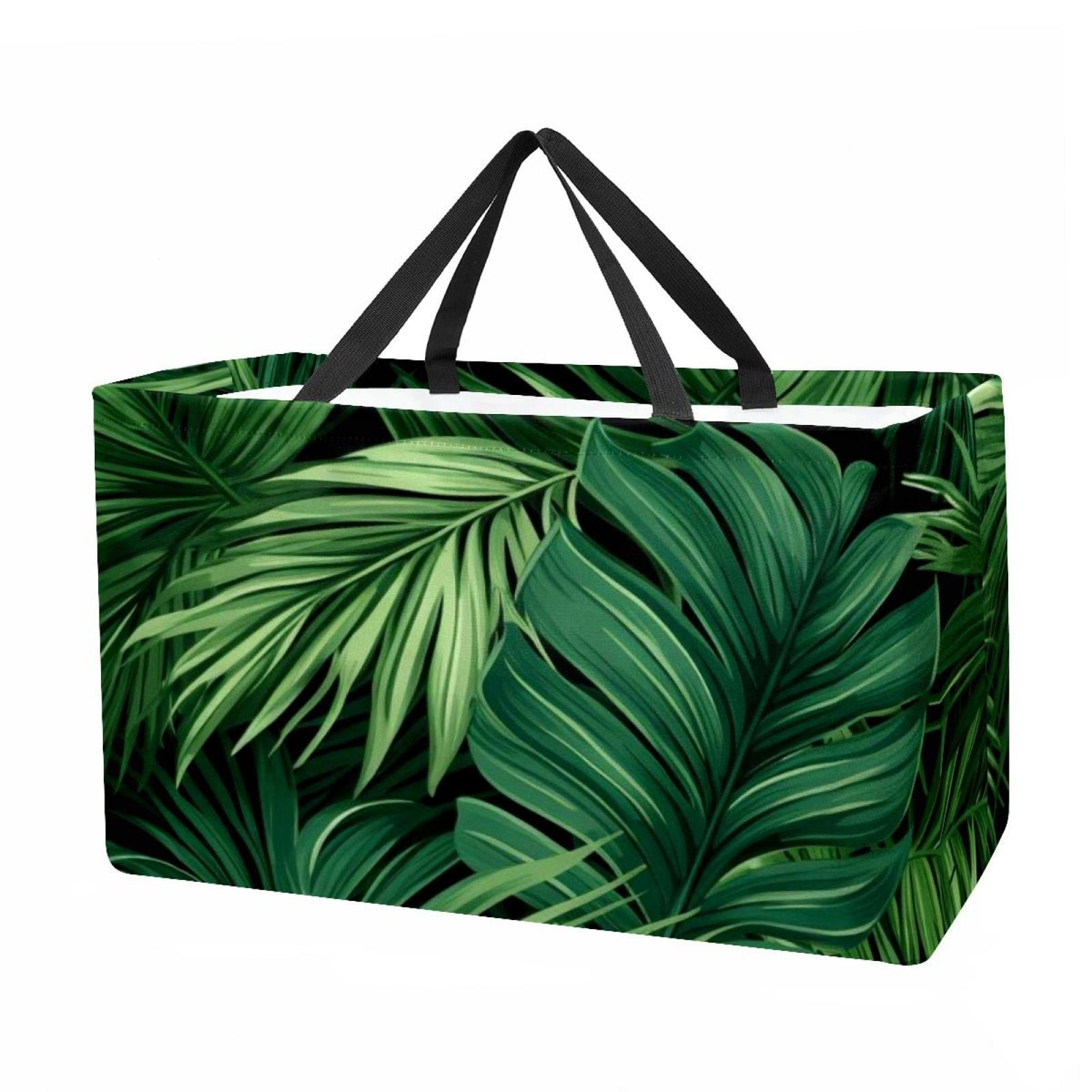Tropical Jungle Palm Leaves Large Foldable Oxford Cloth Storage Box ...