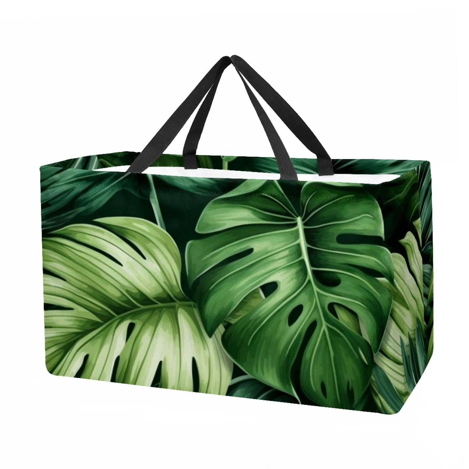Tropical Jungle Palm Leaves Versatile Oxford Cloth Reusable Storage Box ...