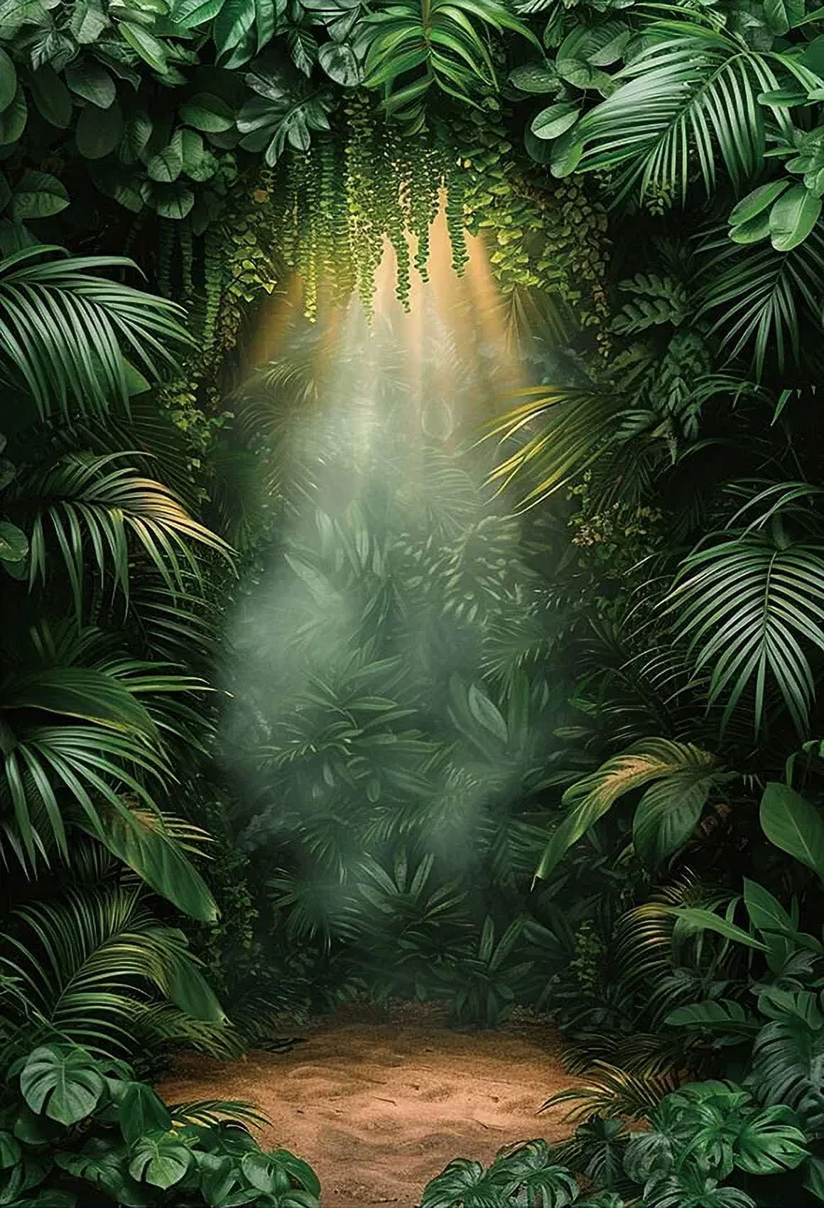 Tropical Jungle Palms Adult Birthday Party Wedding Maternity Portrait r ...
