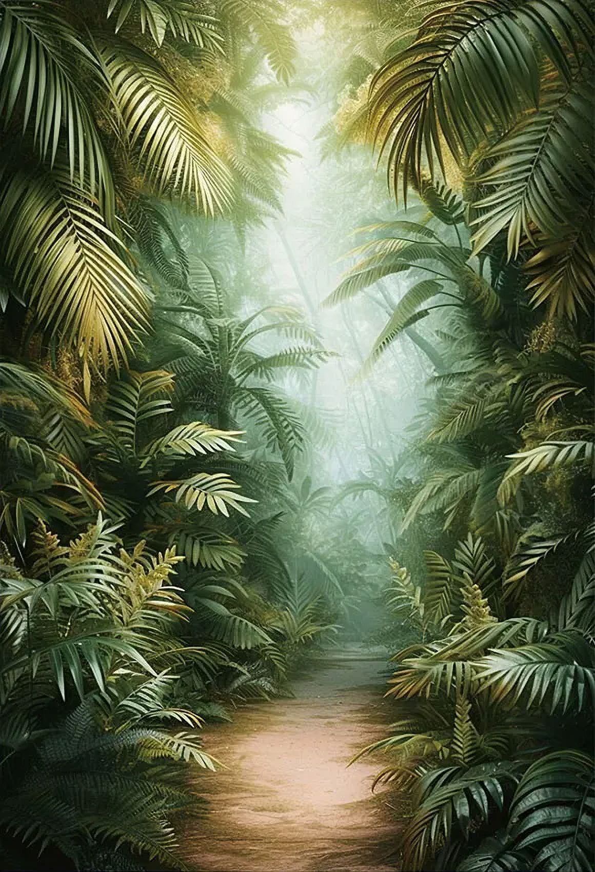 Tropical Jungle Palms Adult Birthday Party Wedding Maternity Portrait r ...