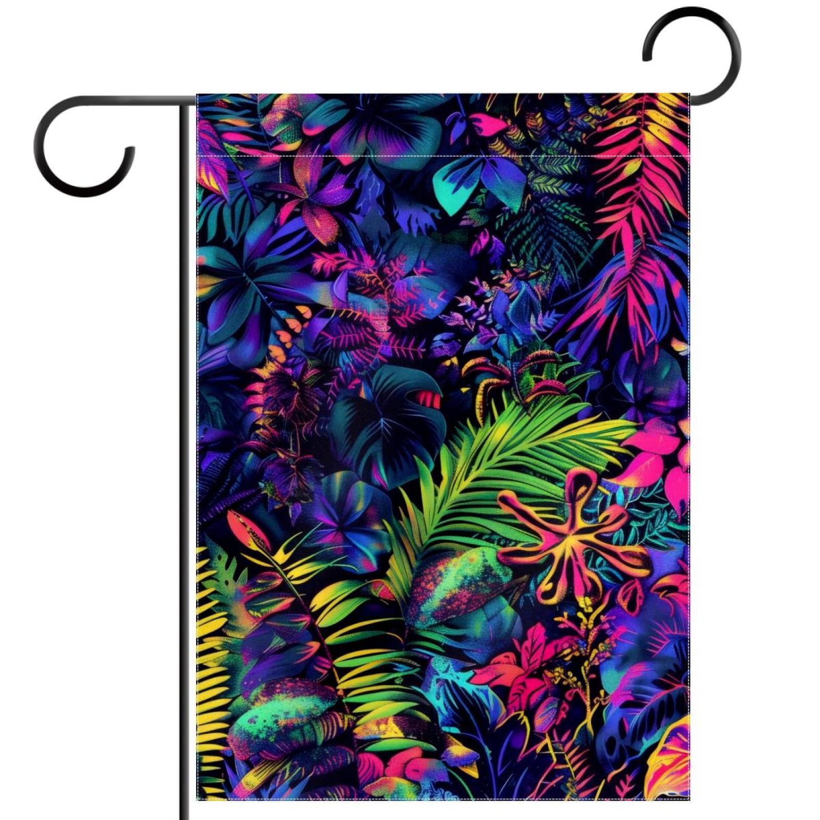 Tropical Jungle Pattern Decorative Garden Flag for All Seasons, 12 x 18 ...