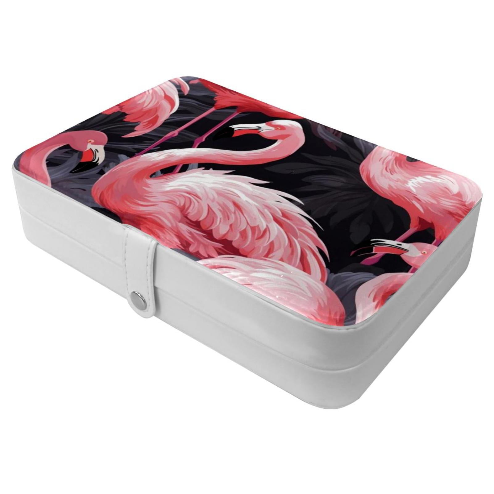 Tropical Jungle Pink Flamingo Travel Jewelry Box - Your Portable ...