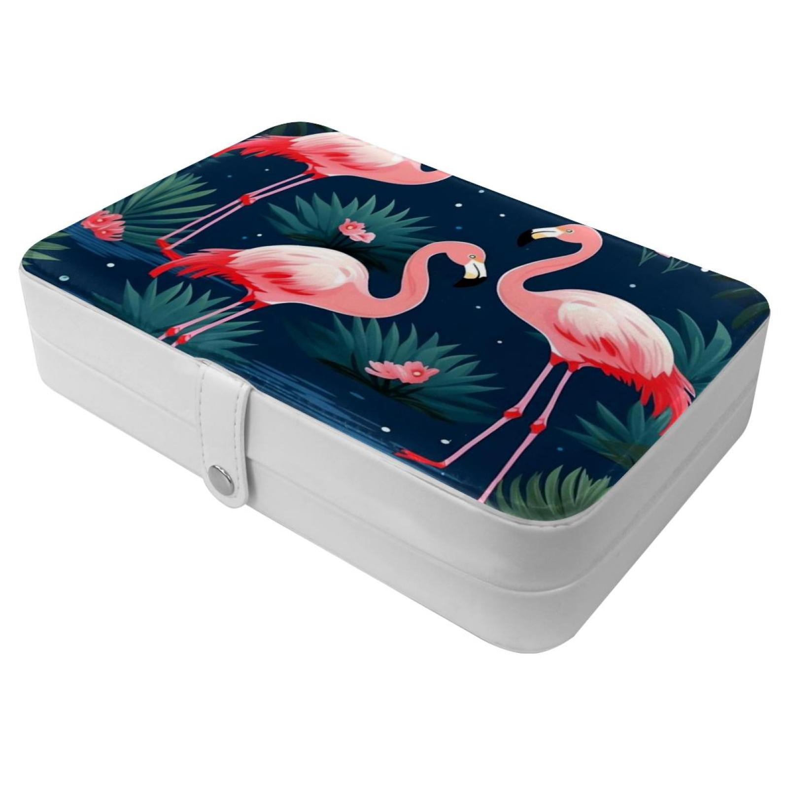 Tropical Jungle Pink Flamingo Travel Jewelry Box - Your Portable ...