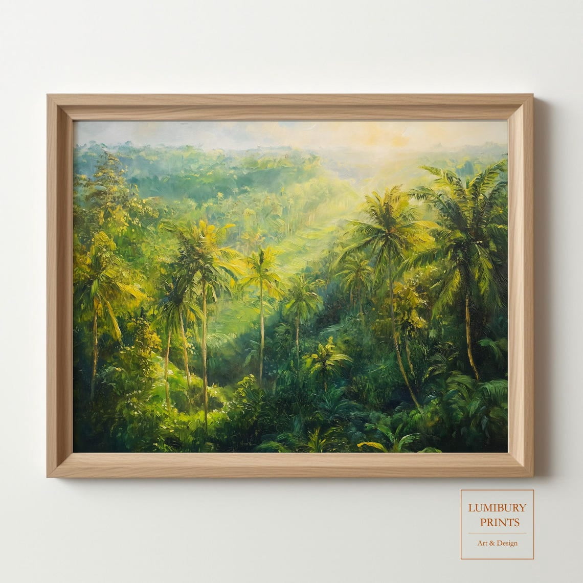 Tropical Jungle Wall Art, Rainforest Wall Art, Jungle Wall Décor ...