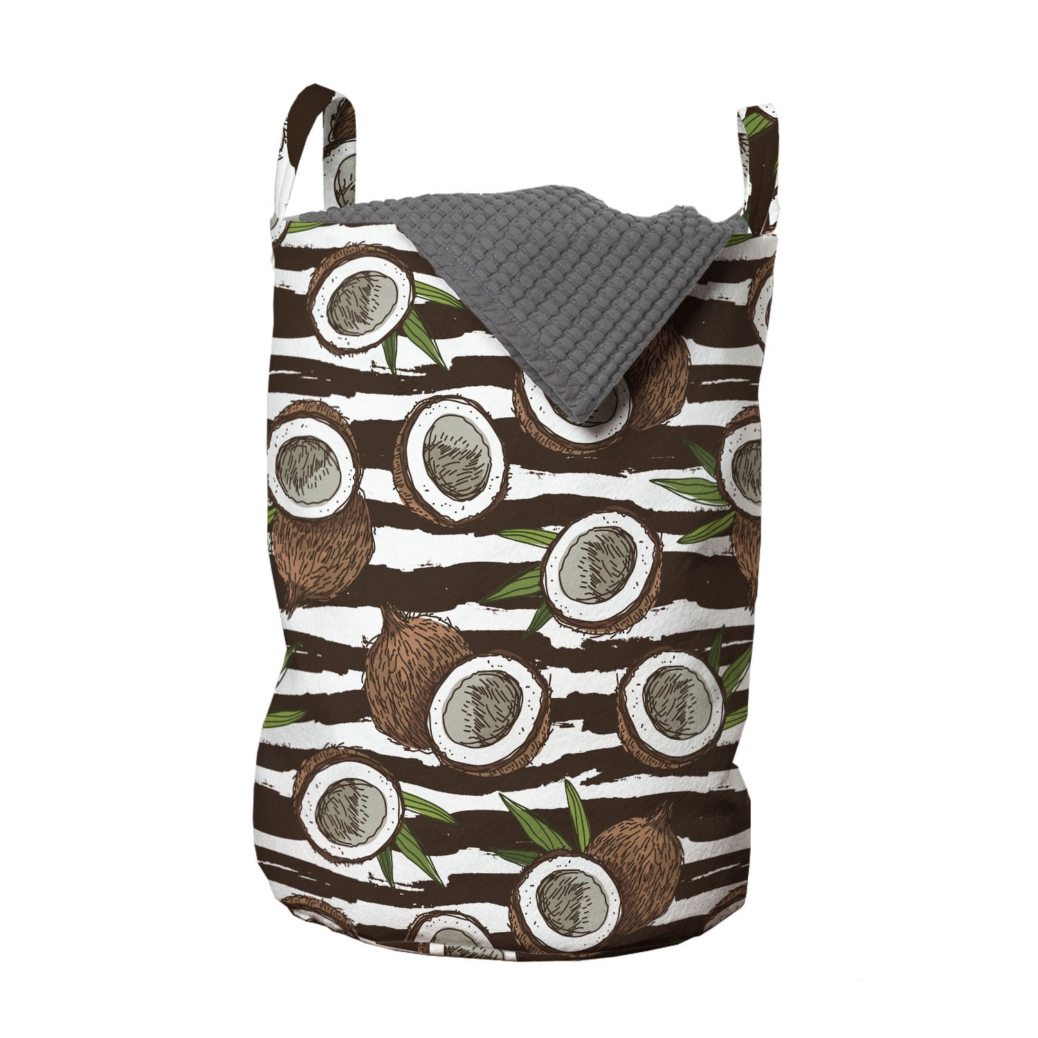 Tropical Laundry Bag, Coconut Palm Tree Exotic Climates Beach Ocean ...