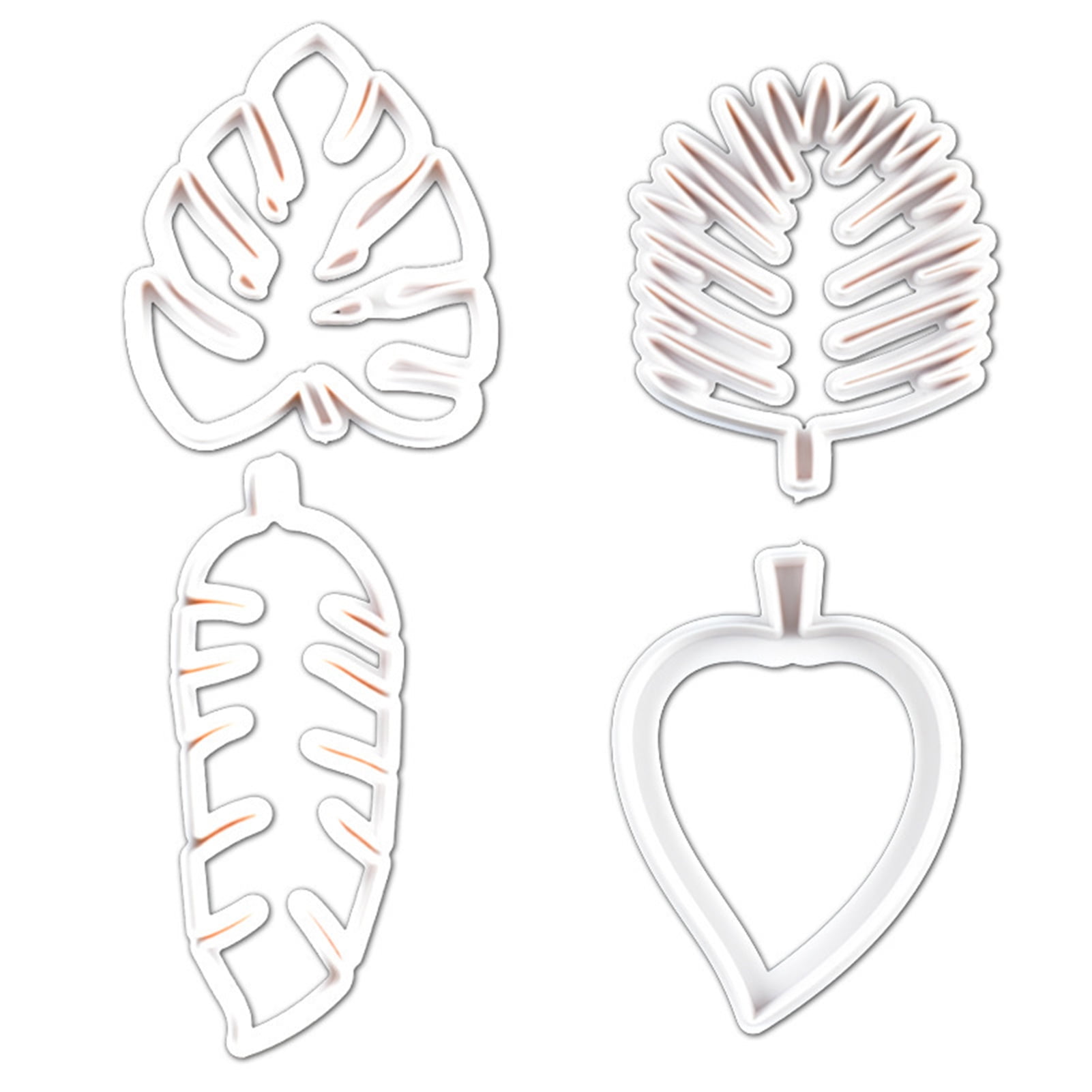 Tropical Leaf Cookie Cutter - Hawaiian Palm Leaves Fondant Cutters Set ...