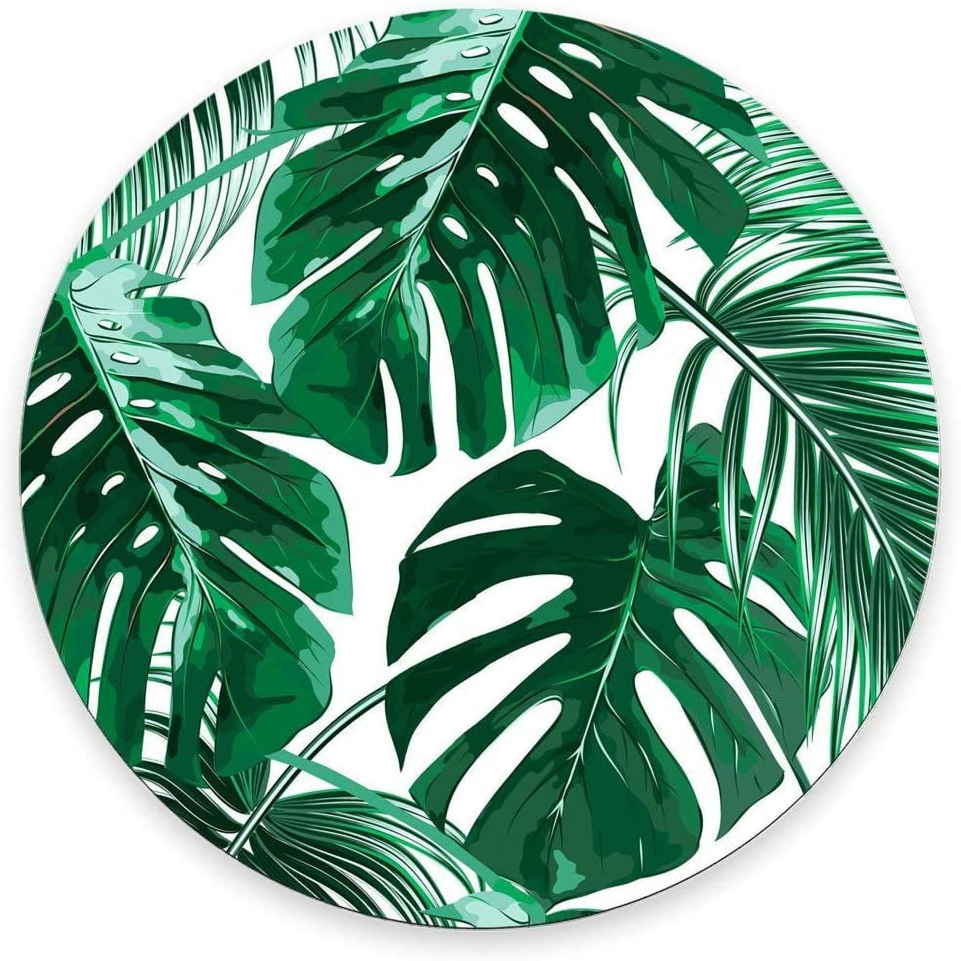 Tropical Leaf Mousepad - Mat - Beautiful Design - Leaves Green with ...