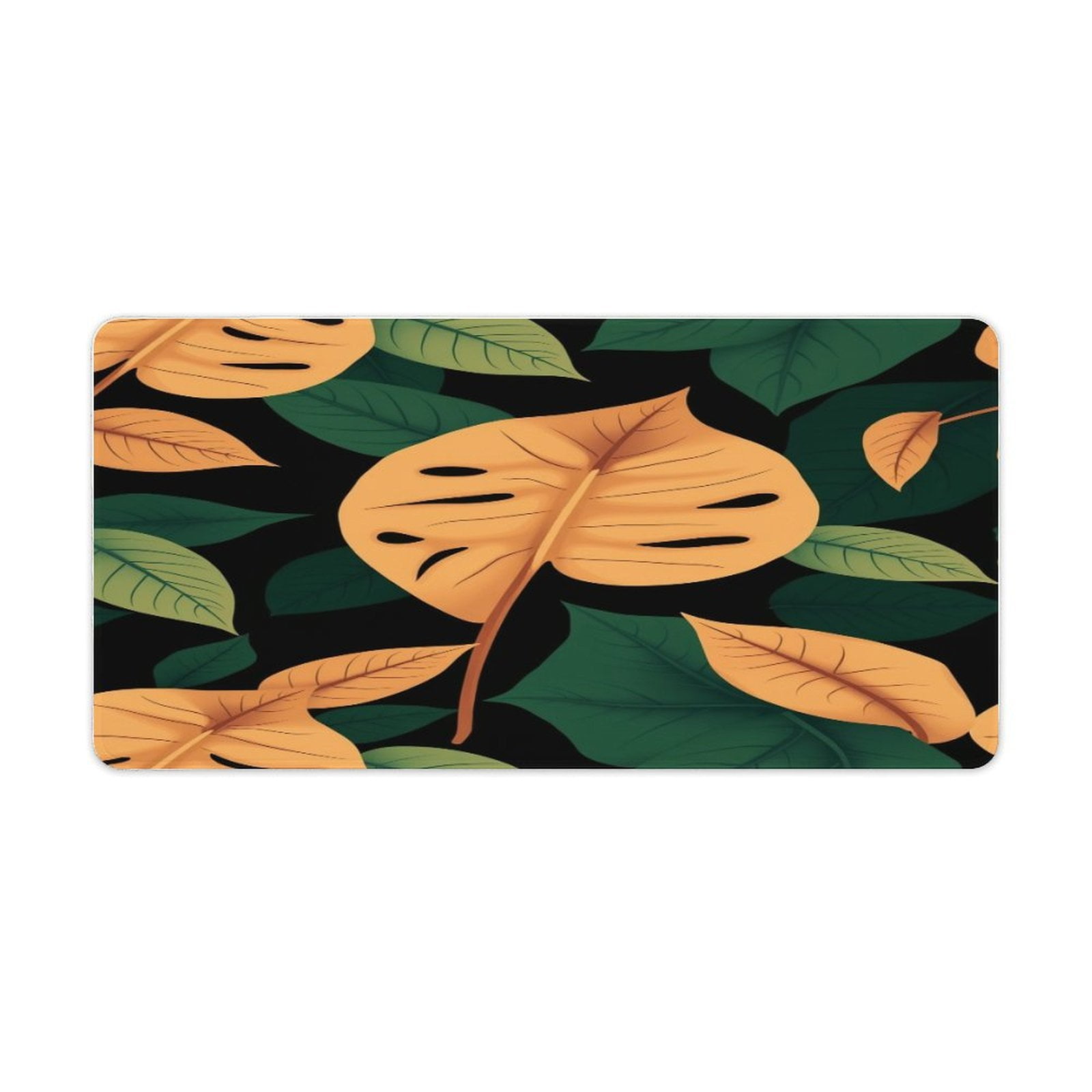 Tropical Leaf Pattern Mousepad Gamer Desk Mat Large Keyboard Pad Carpet ...