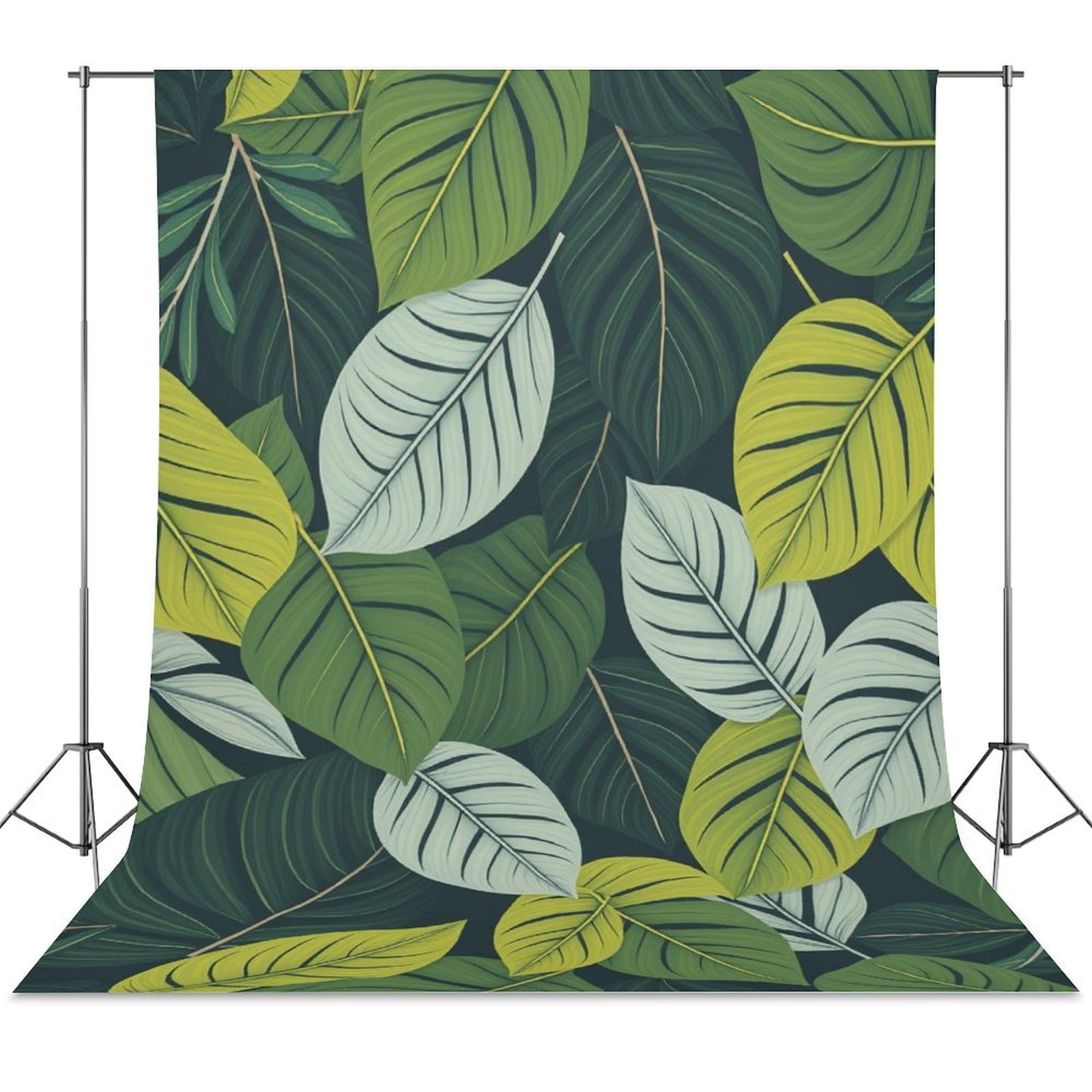 Tropical Leaf Pattern Party Backdrop Birthday Decoration Backgrounds ...