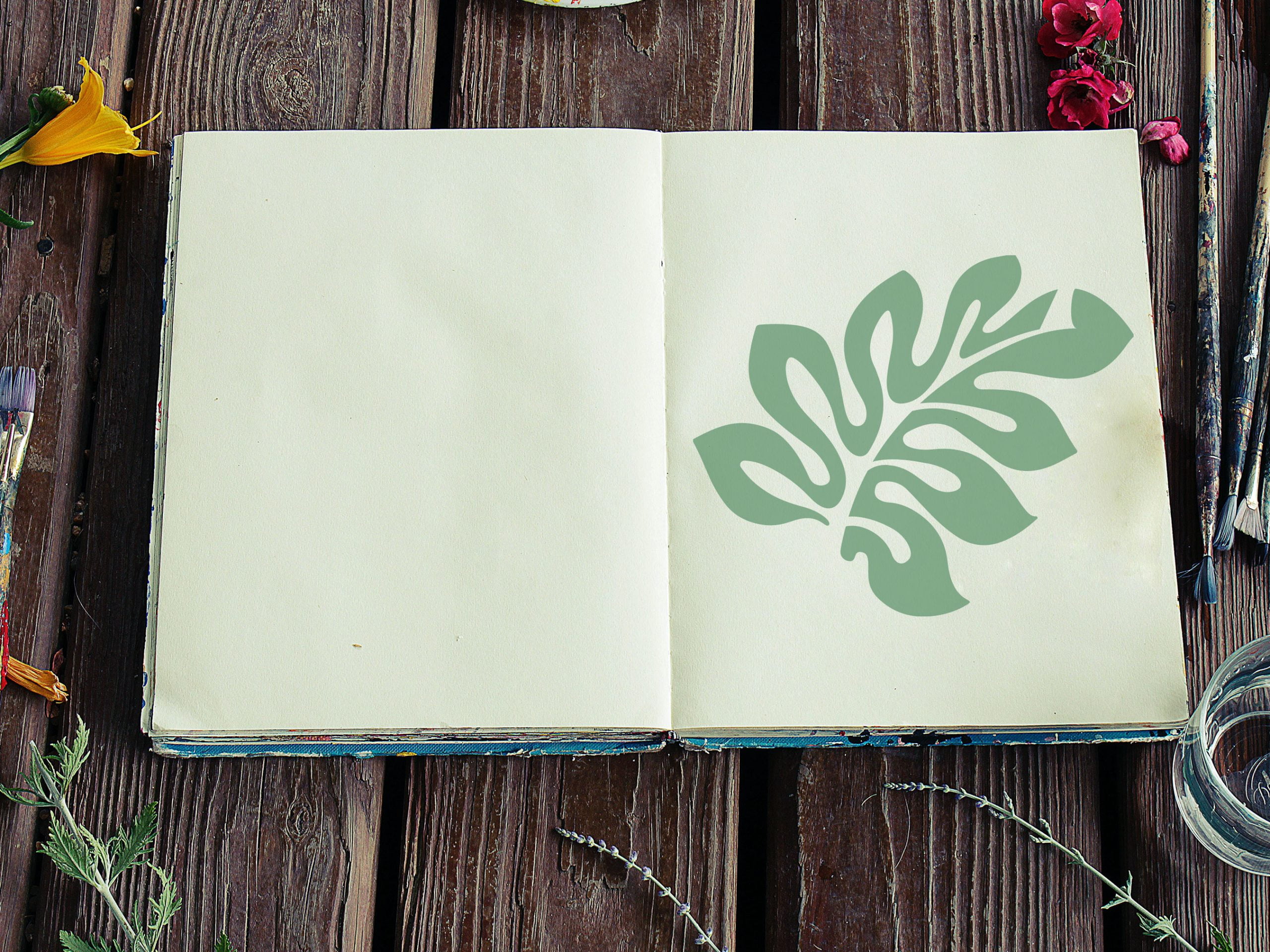 Tropical Leaf Stencil - Art and Wall Stencil (20"x20") - Walmart.com