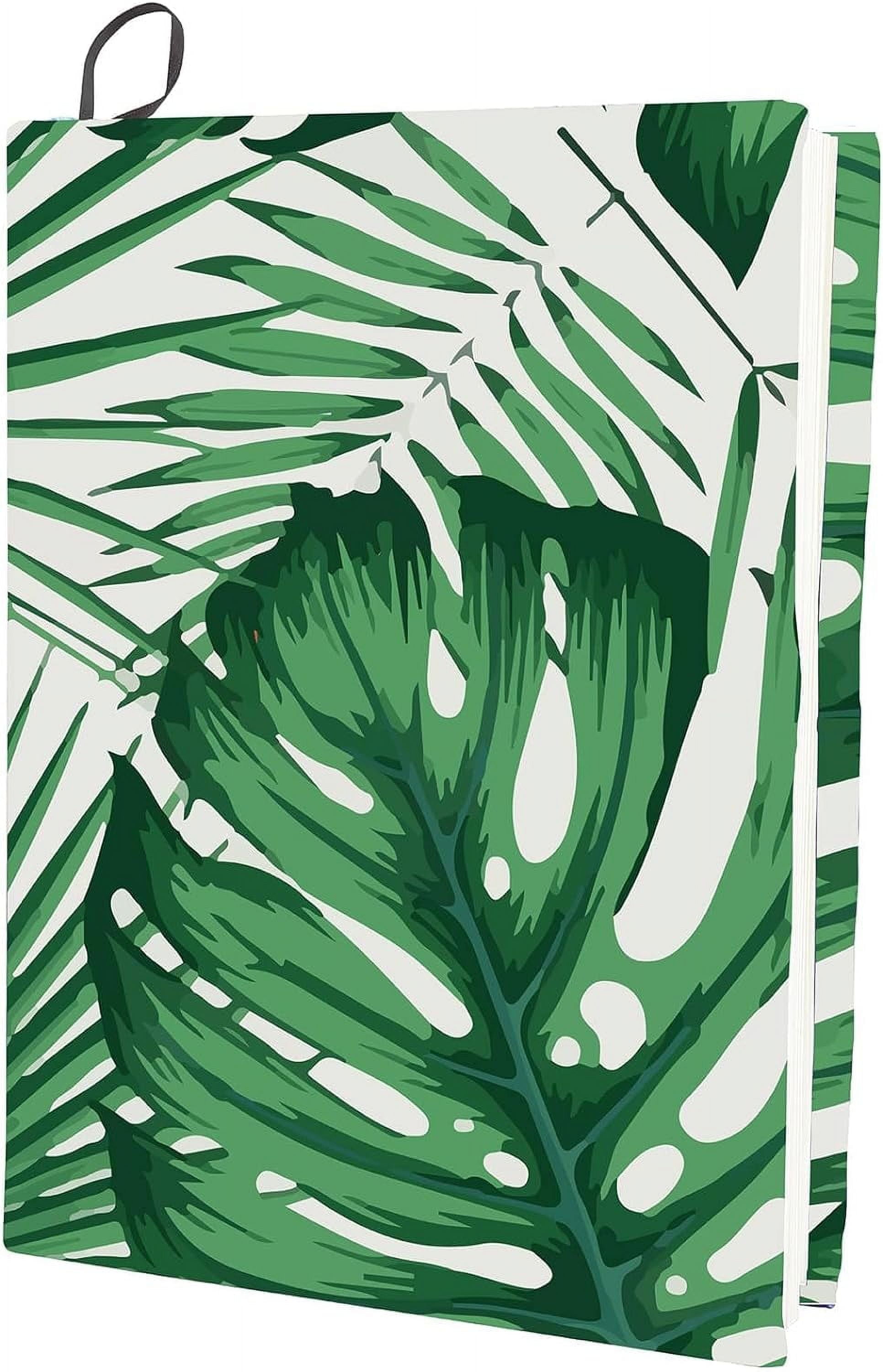 Tropical Leaf Stretchable Book Cover Forest Plants Washable Reusable ...