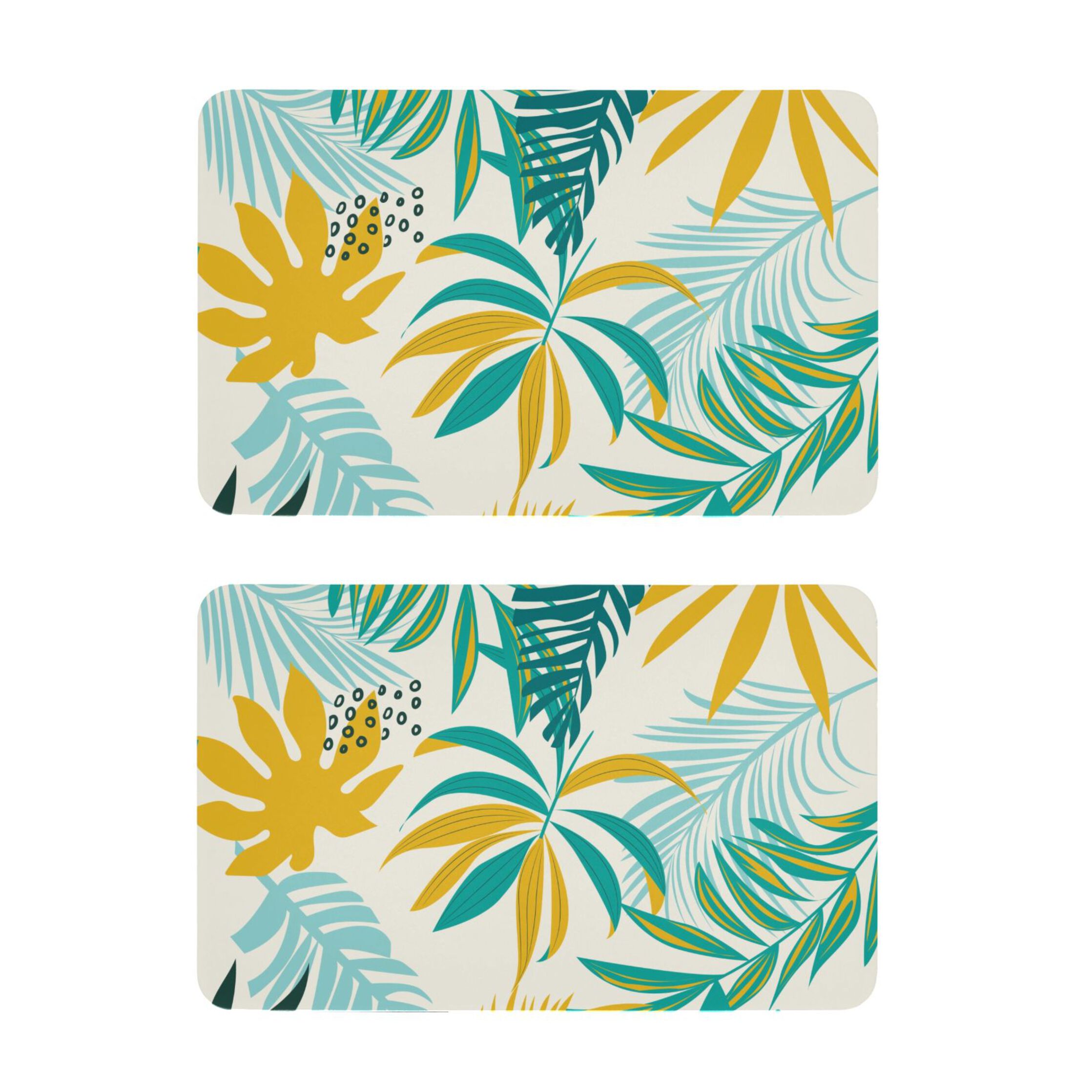 Tropical Leaves Fridge Magnetic Sticker Refrigerator Magnets Kitchen ...