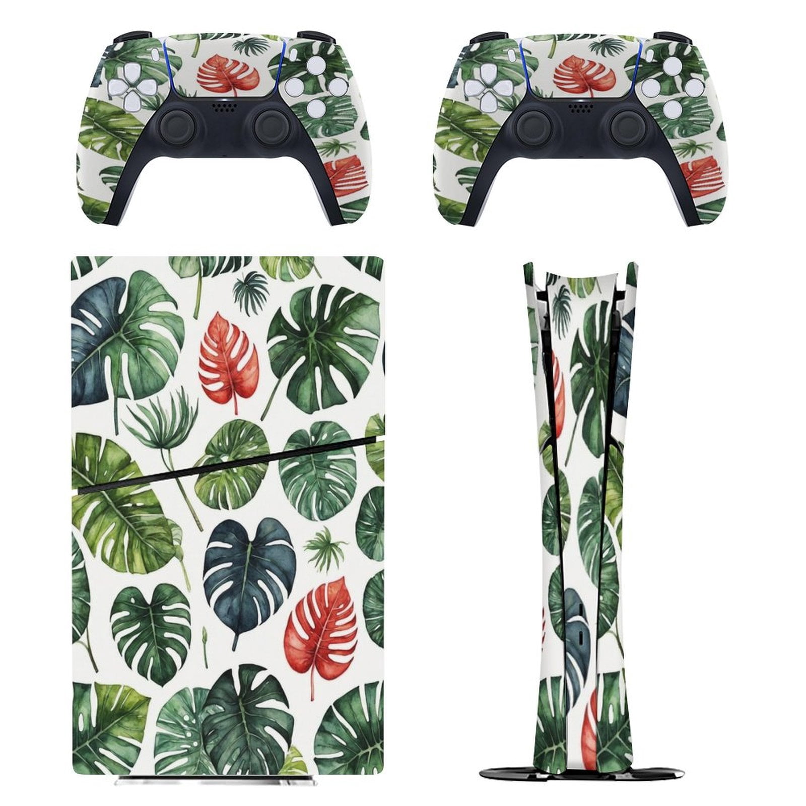 Tropical, Leaves PS5/PS5 Slim Digital Disc Skin Sticker For Console And ...