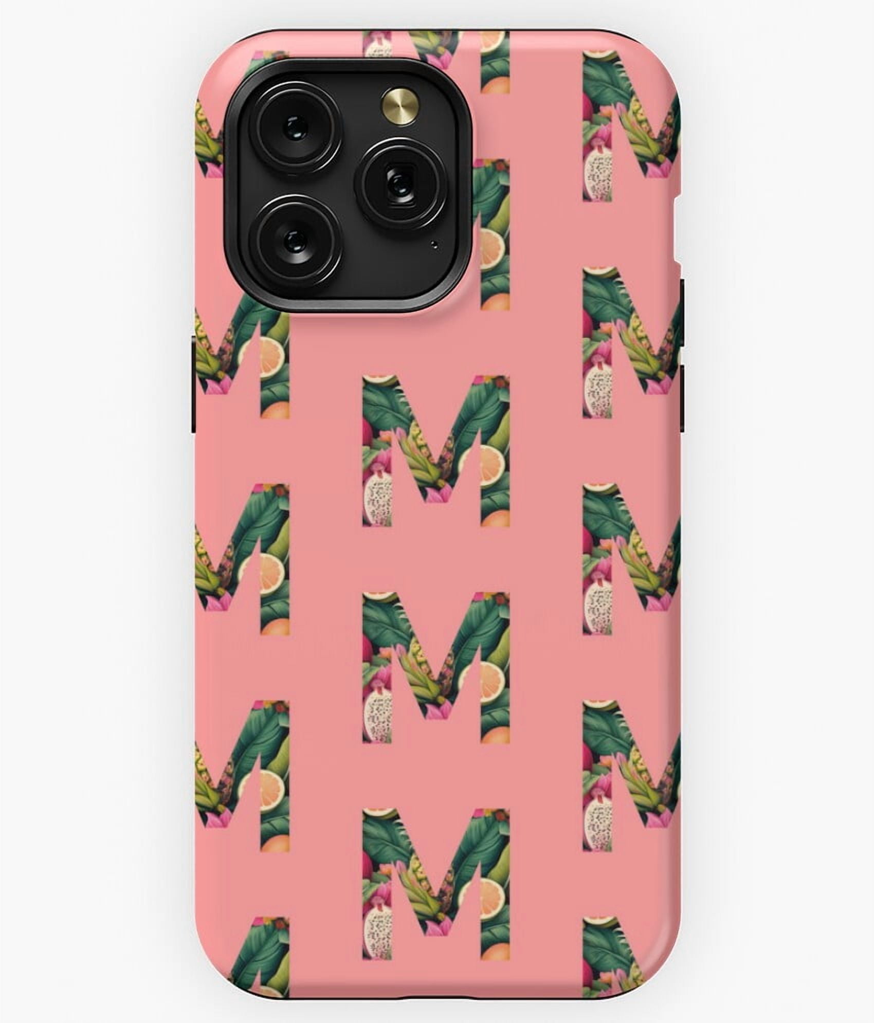 Tropical Letter M Monogram Palm Leaf Graphic A4239 Phone Case for ...