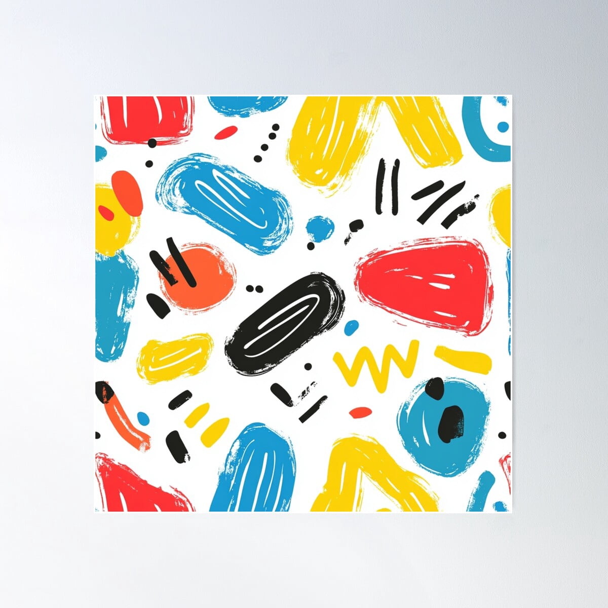 Tropical Line Art | Seamless Exotic Flow Poster Wall Art, Modern Wall ...