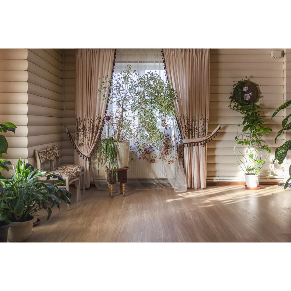 Tropical Living Room Backdrop Photography Spring Grass Wallpaper ...