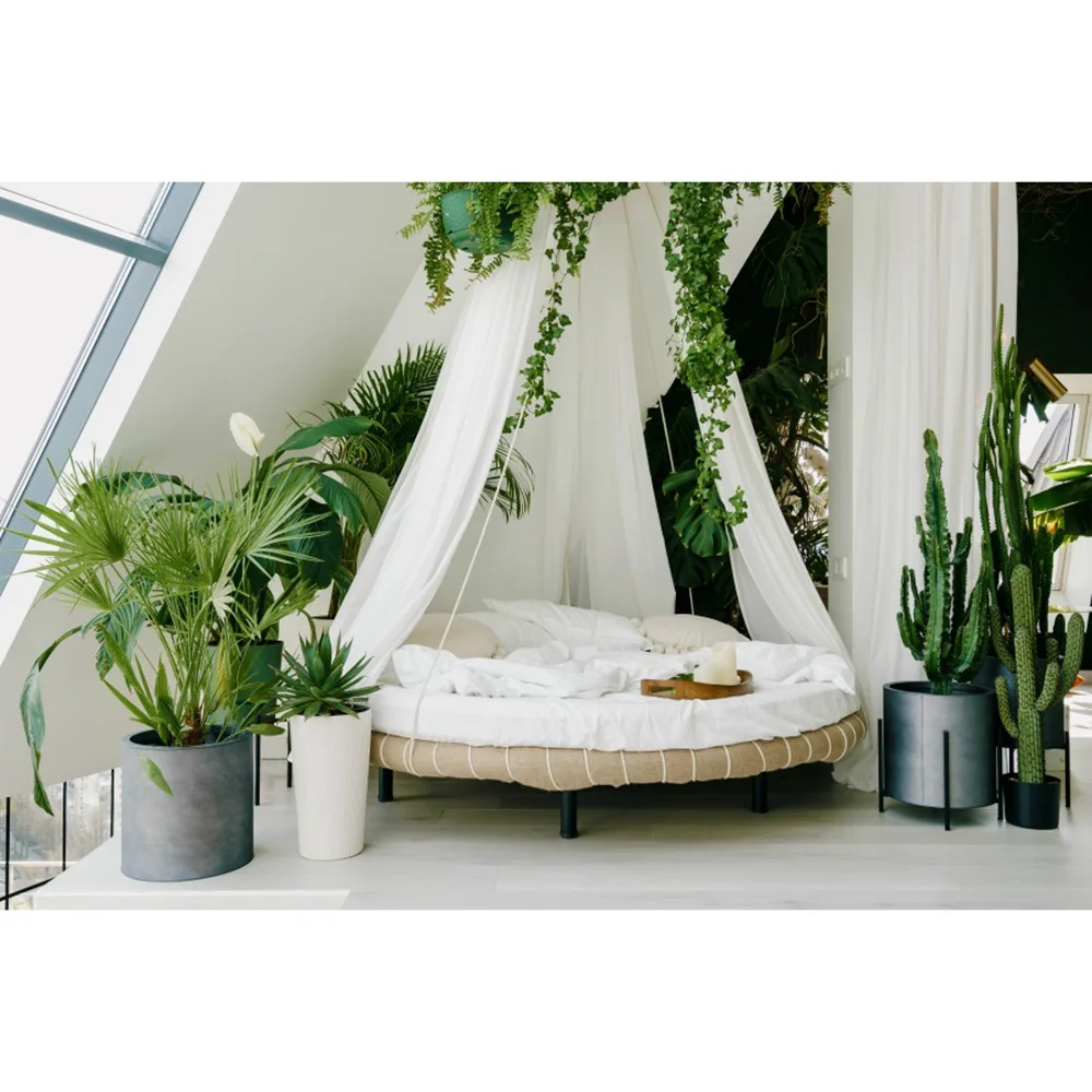 Tropical Living Room Backdrop Photography Spring Grass Wallpaper ...