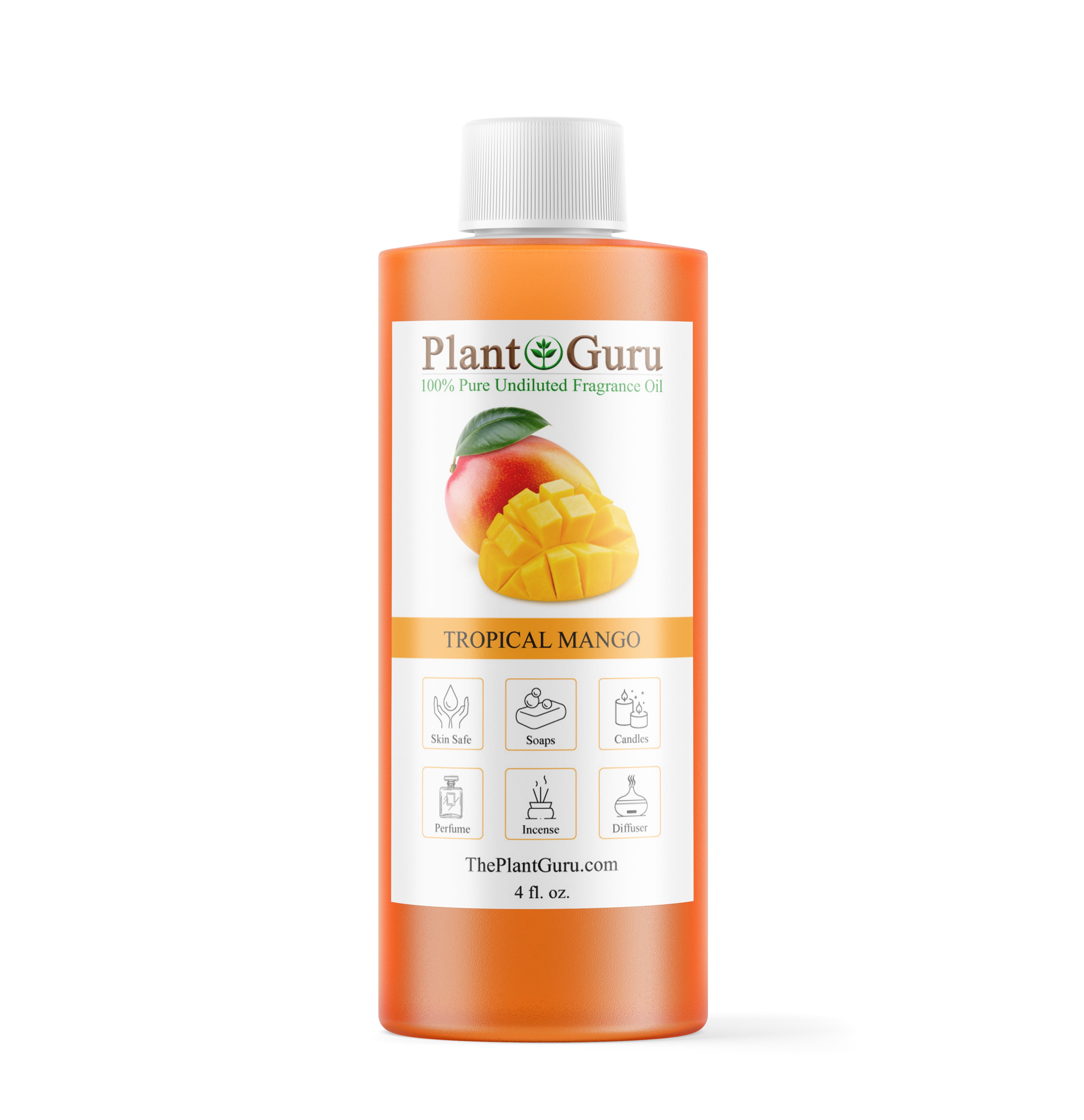 Tropical Mango Fragrance Oil 4 fl. oz. Scented Oil for DIY Soap Making ...