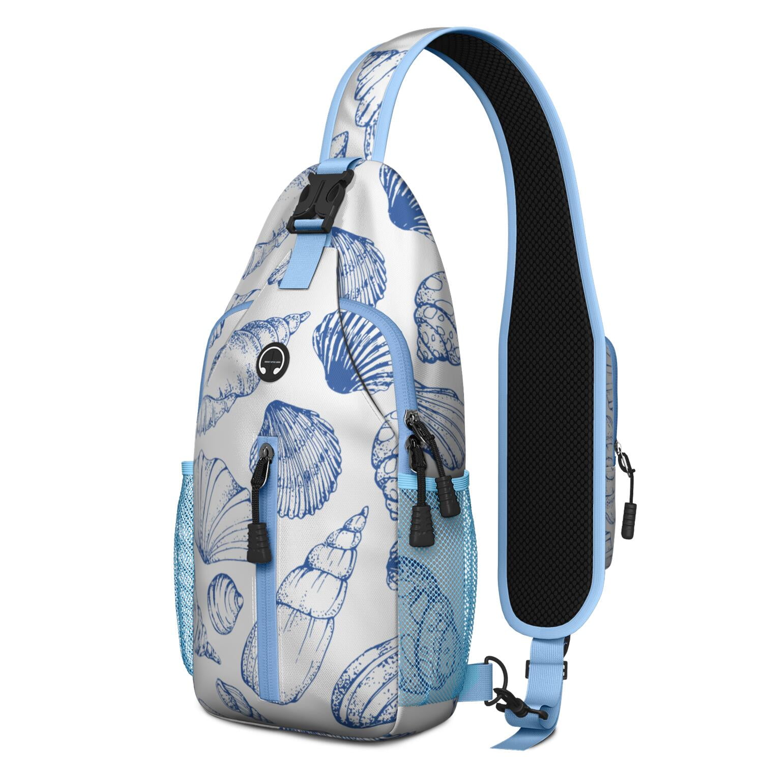 Tropical Marine Sling Bag - Lobster & Sea Life Design Hiking Backpack ...