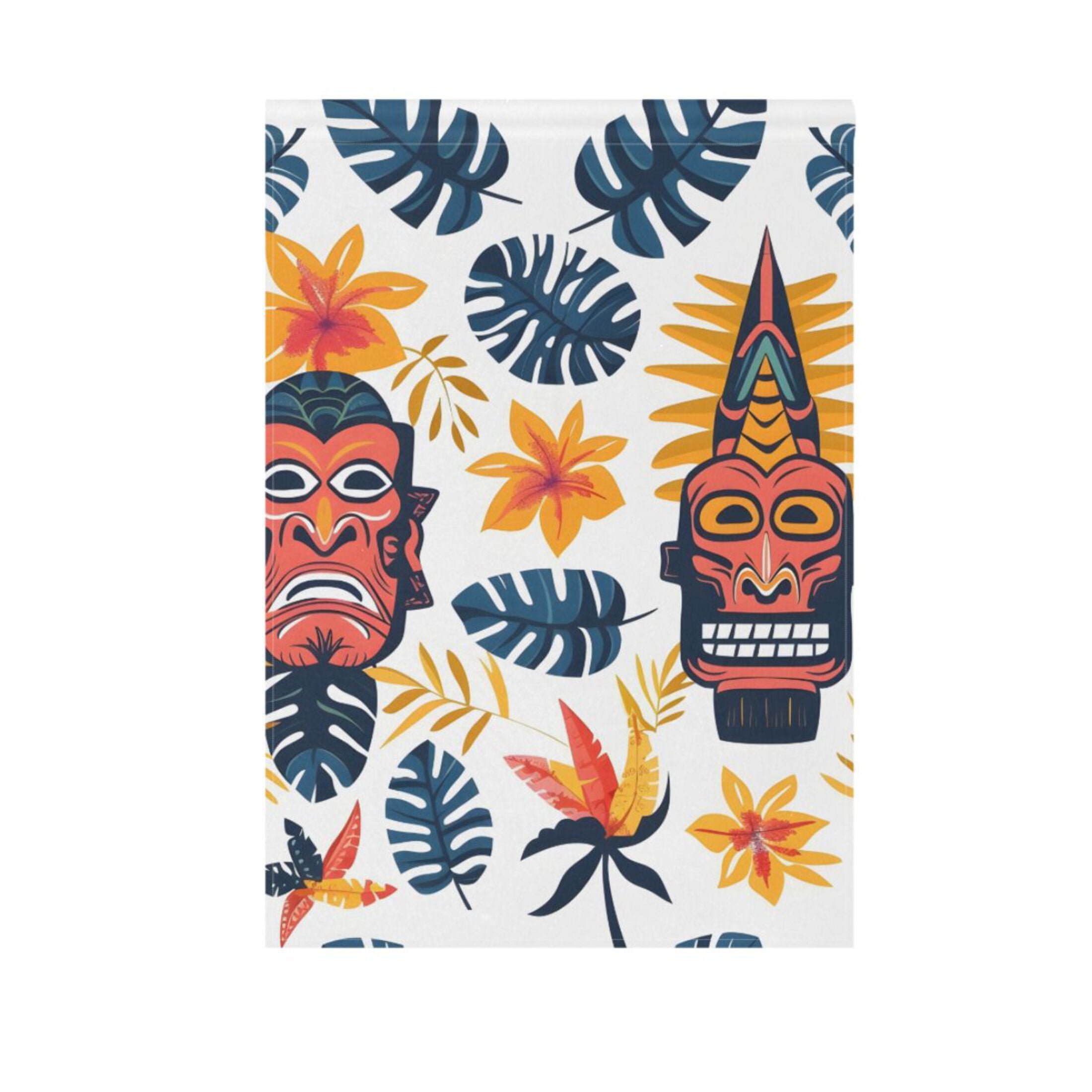 Tropical Mask Leaf Garden Flag 28"x40" Double-Sided Yard Flags for ...