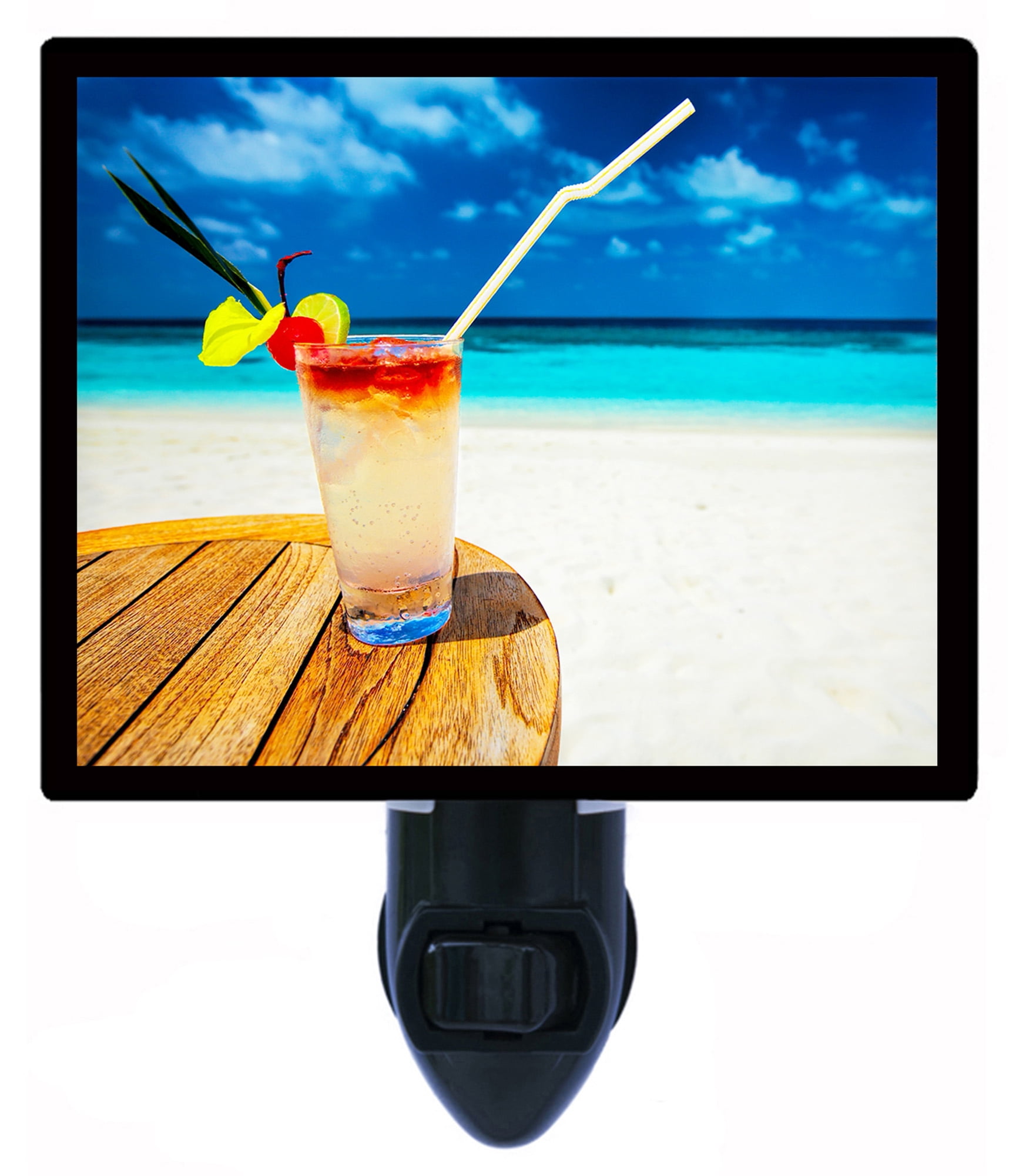 Tropical Night Light Plus Extra Free Switchable Insert. 4 Watt Bulb ...