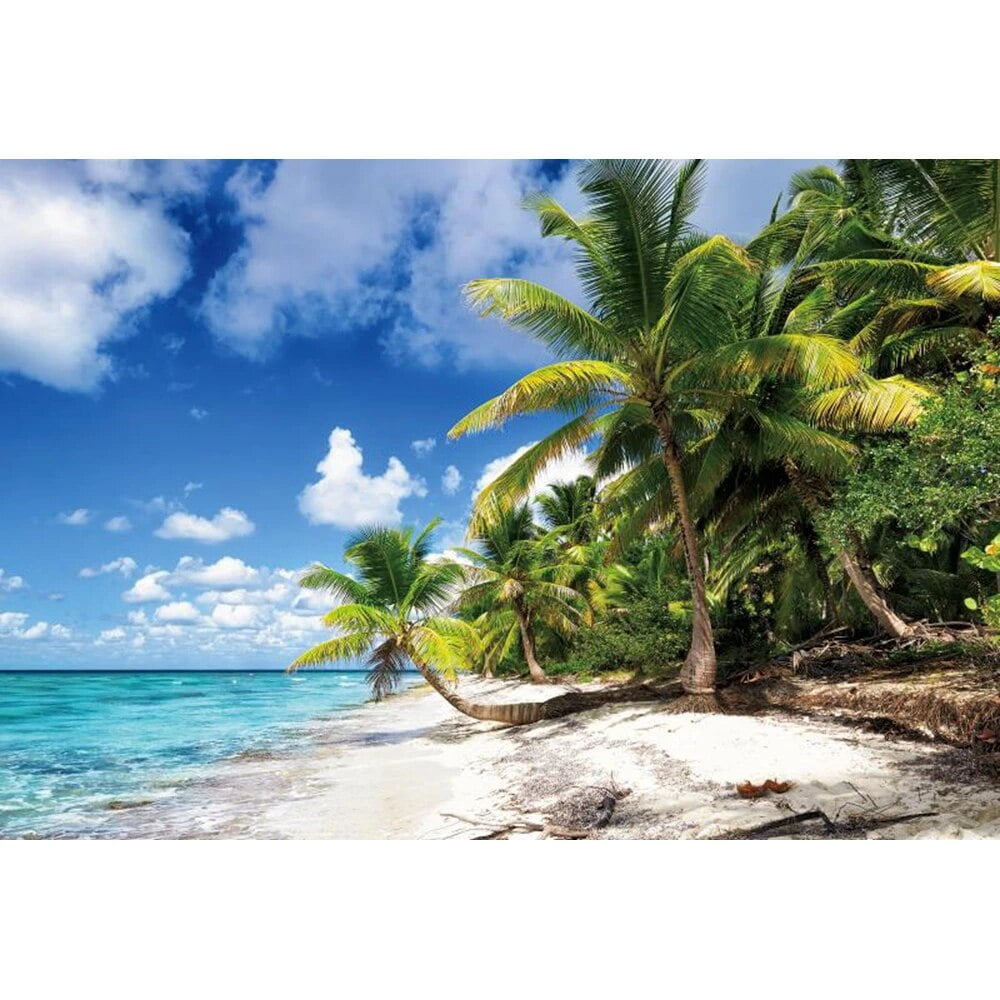 Tropical Ocean Beach Sand Backdrop Photography Summer Seaside Wedding ...