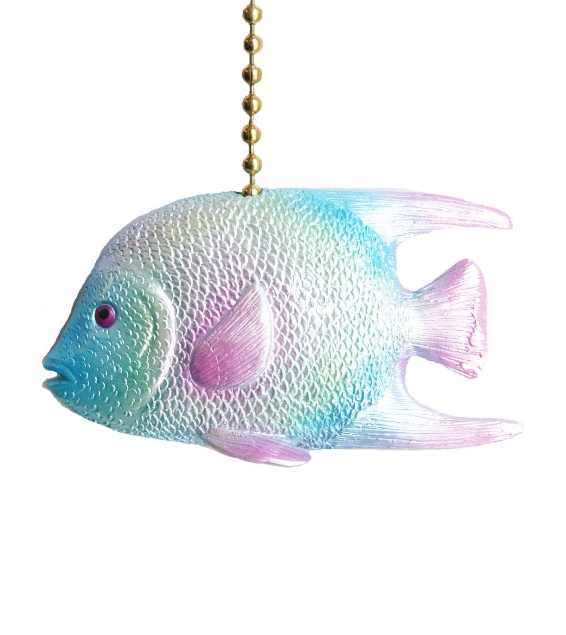 Tropical Ocean Reef Blue Angel Fish Ceiling Fan Pull - Walmart.com