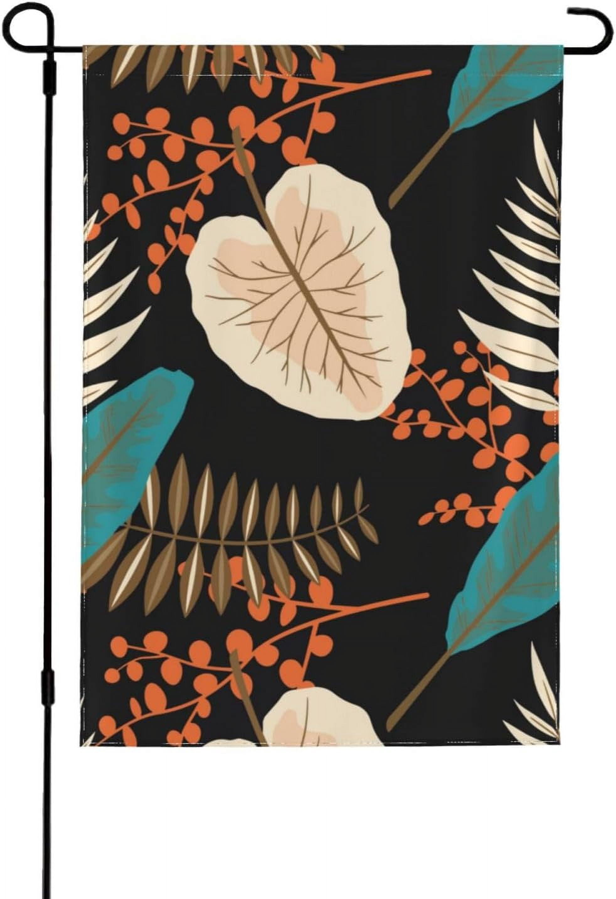 Tropical Palm Leaves Garden Flags Double Sided,Hawaii Small Yard Flag ...