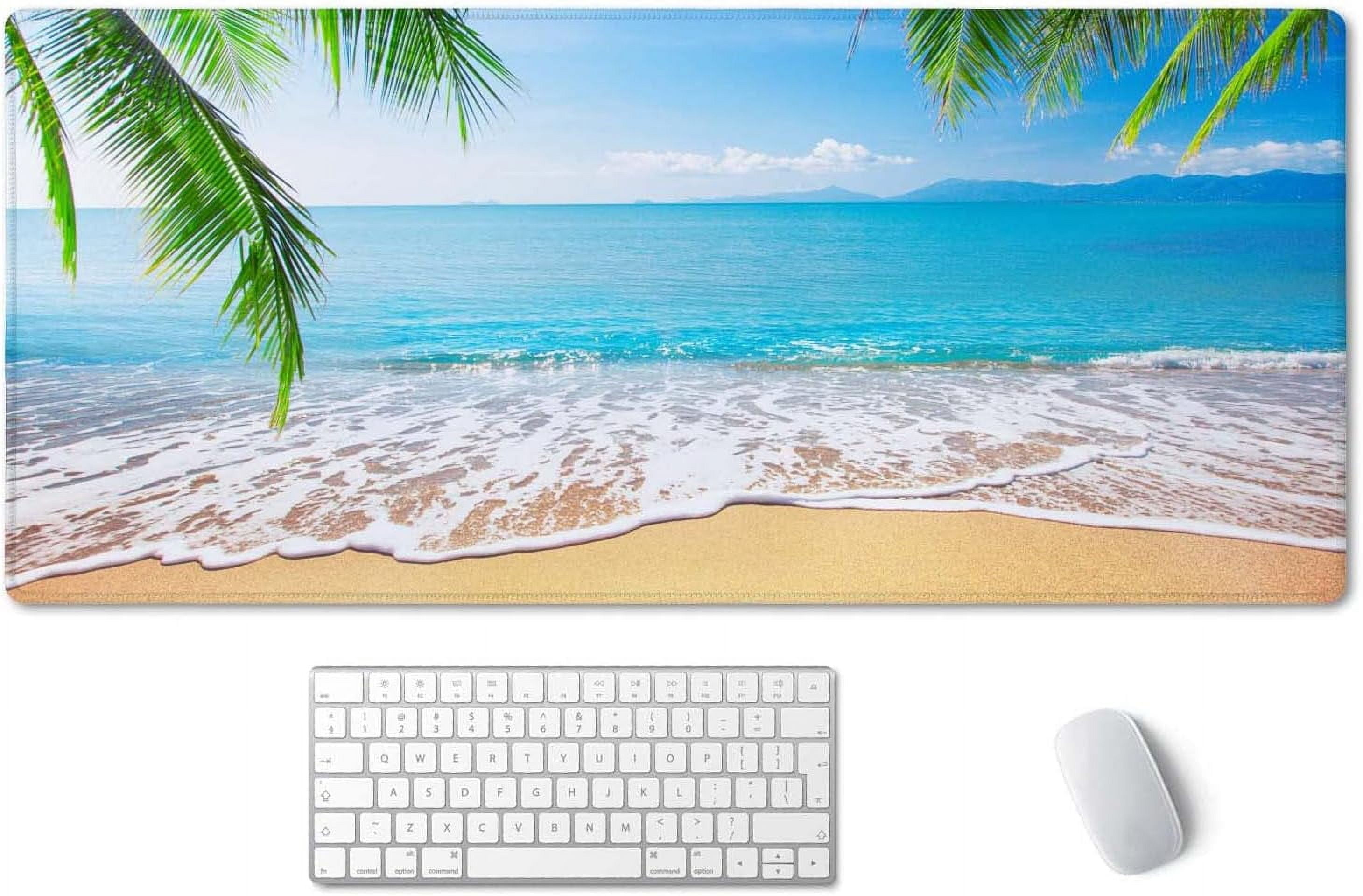 Tropical Palm Tree Beach XXL Gaming Mouse Pad Extended Large Computer ...