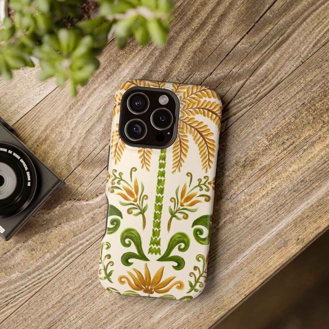 Tropical Palm Tree Summer Ocean Vacation Beach Vibes Retro Phone Case ...