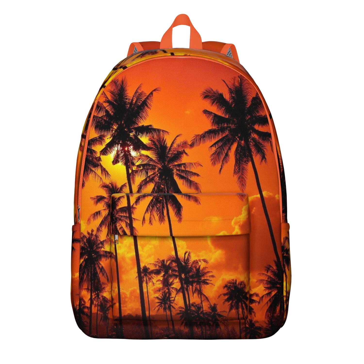 Tropical Palm Trees Backpack, Hawaii Palm Tree School Bag with Summer ...