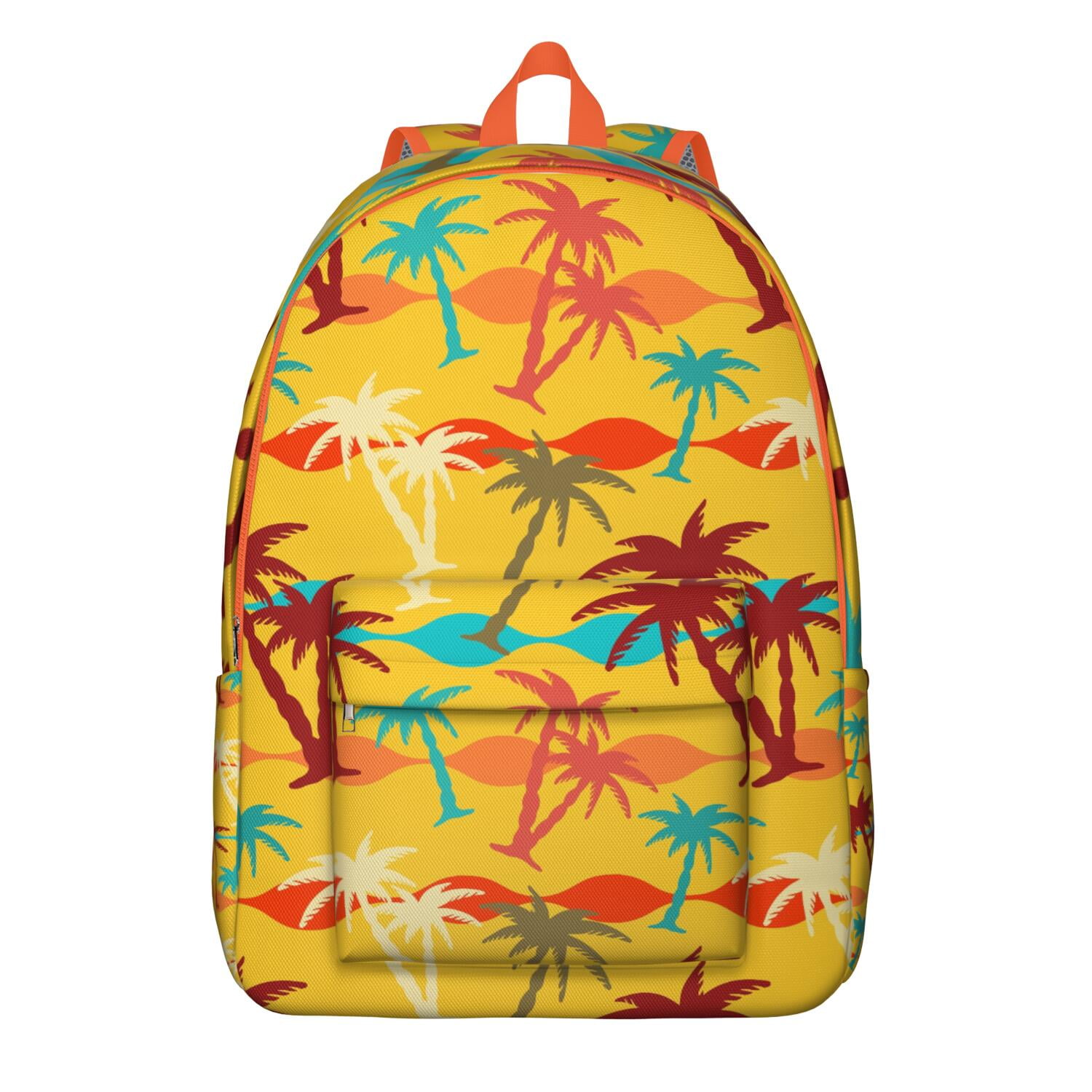 Tropical Palm Trees Backpack, Hawaii Palm Tree School Bag with Summer ...