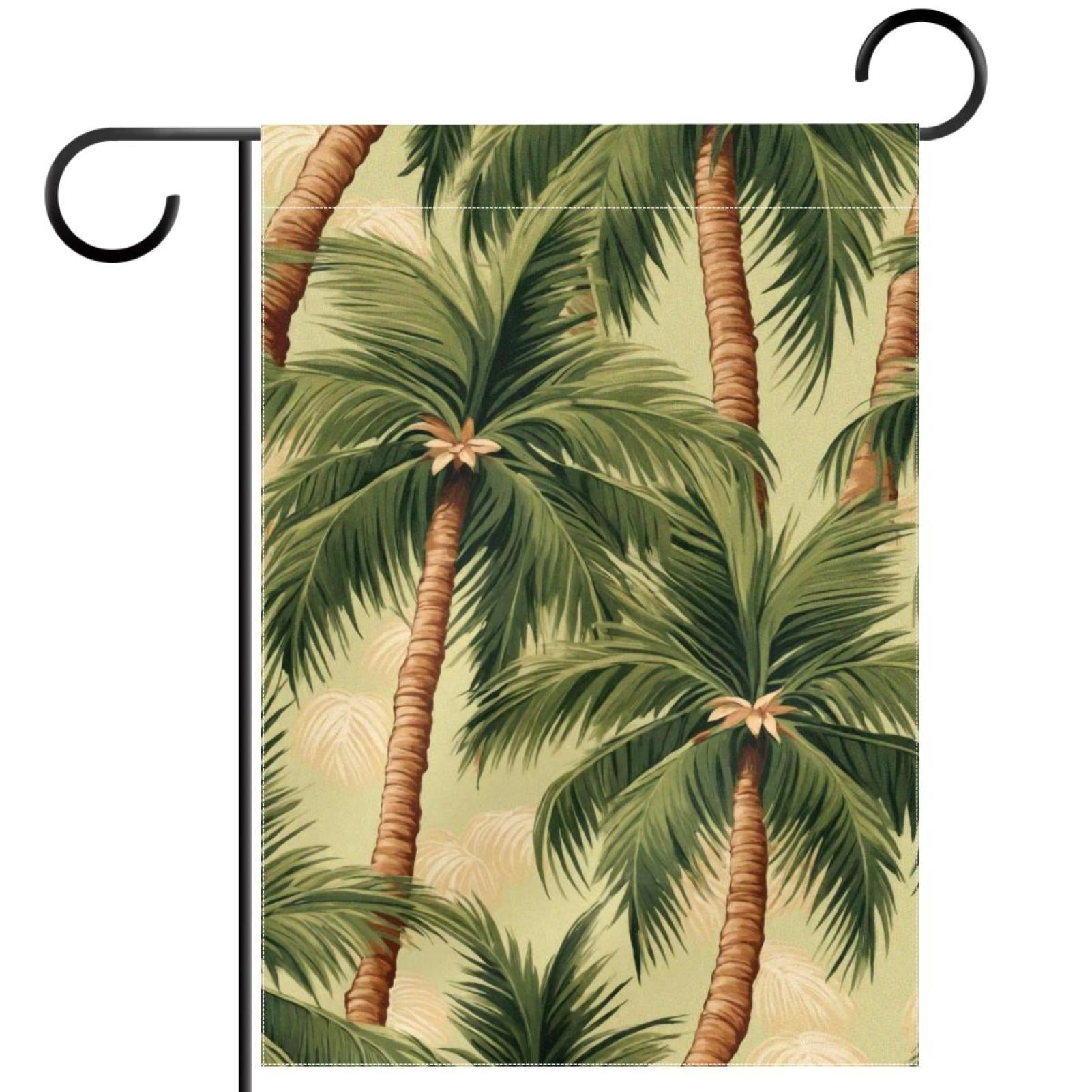 Tropical Palm Trees Double Sided Garden Flag Decorative Weather ...