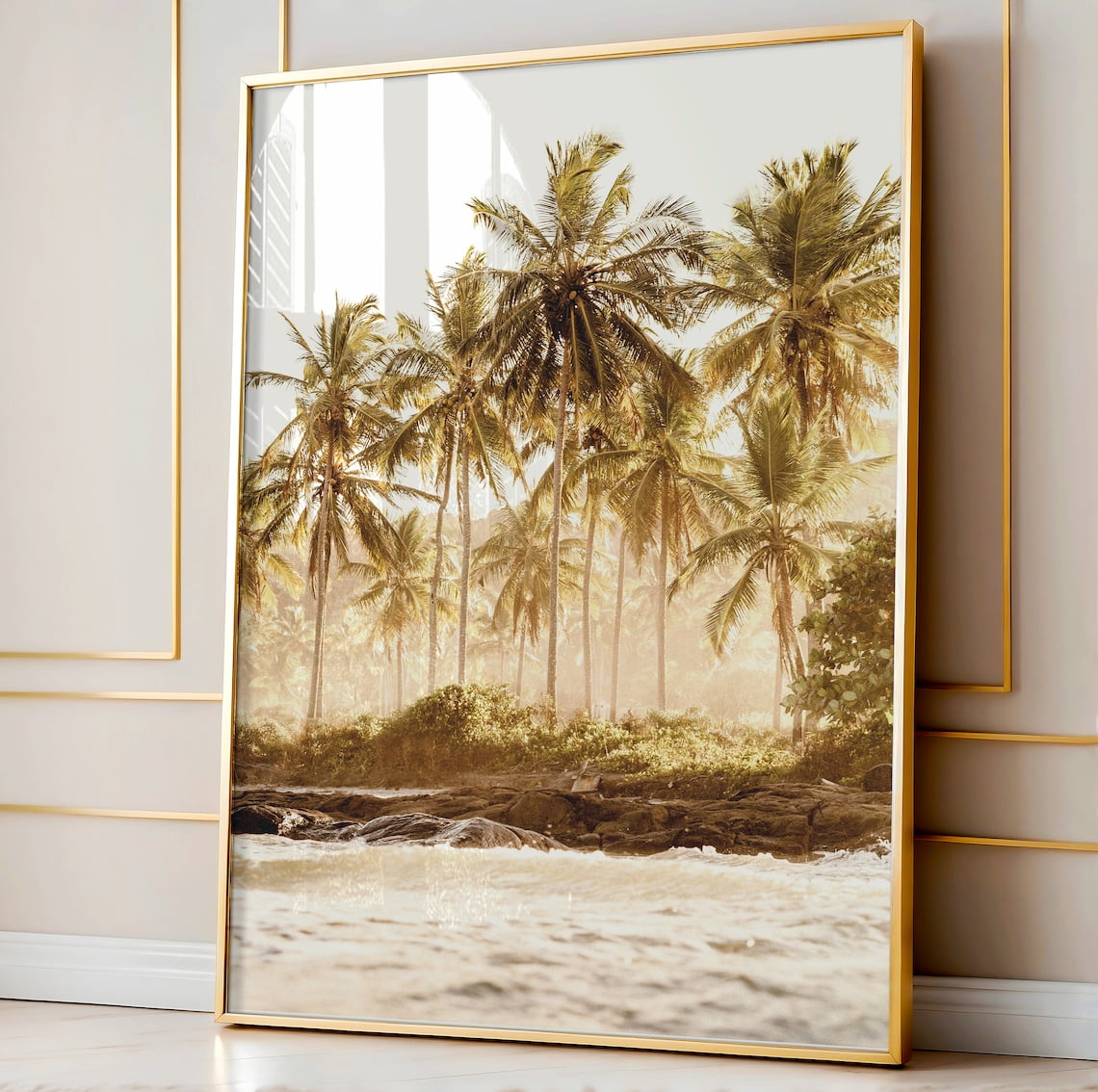 Tropical Palm Trees Print, Summer Coastal Photography, Tropical Beach ...