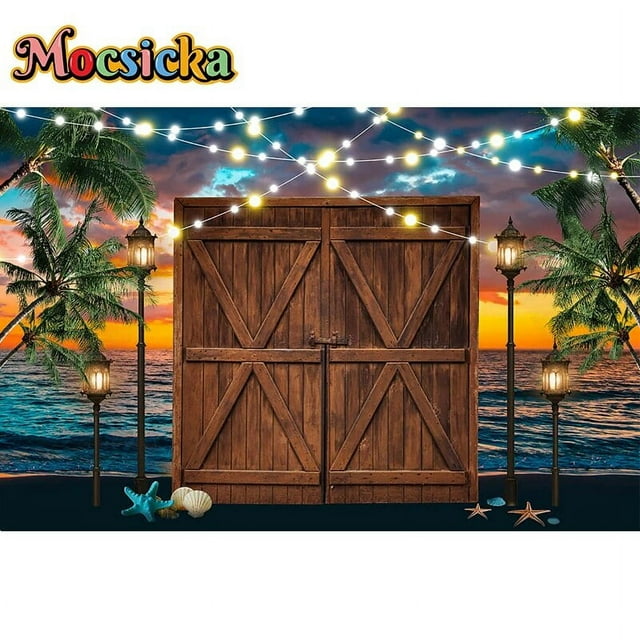 Tropical Palm Trees Summer Beach Backdrop Photography Hawaii Aloha ...