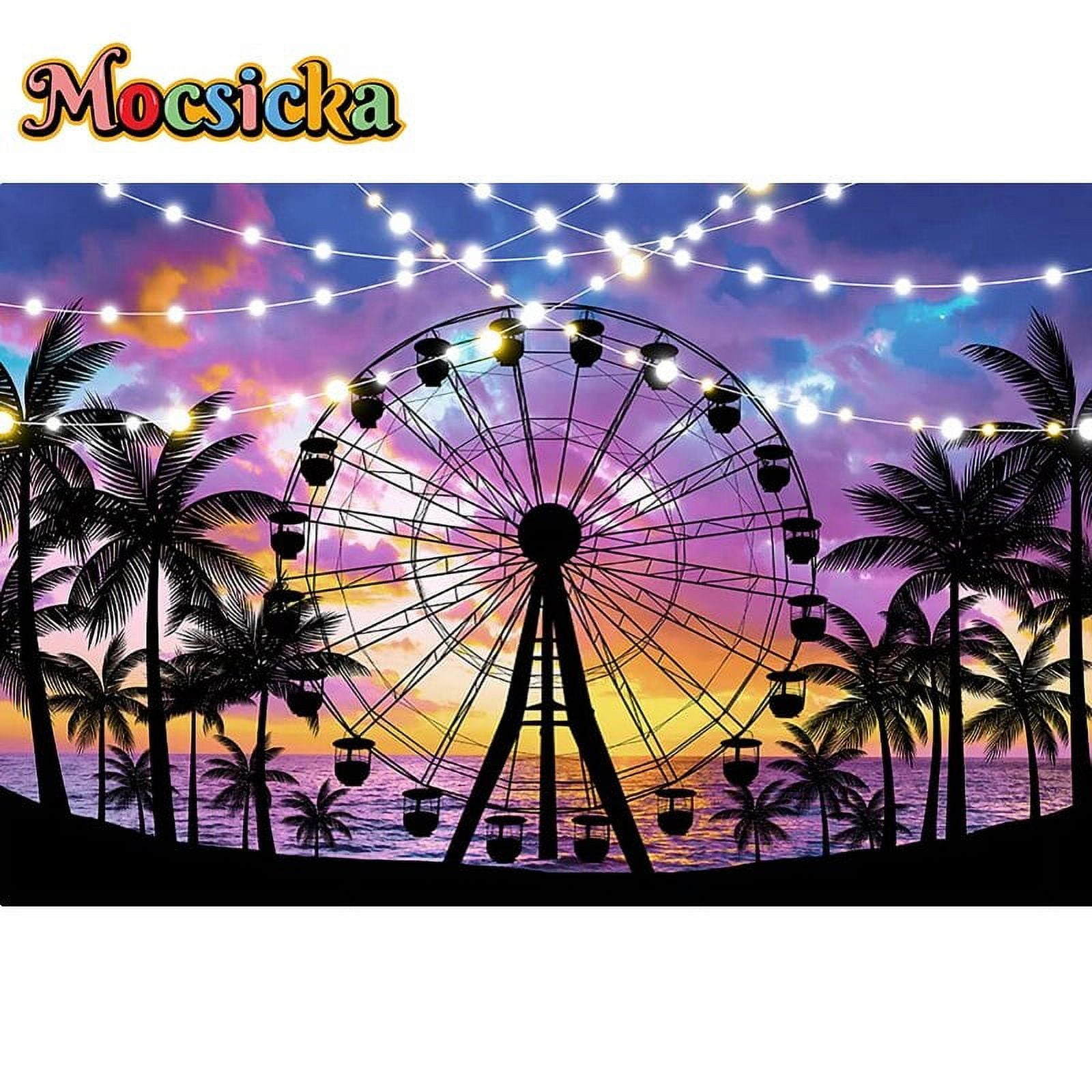 Tropical Palm Trees Summer Beach Backdrop Photography Hawaii Aloha ...