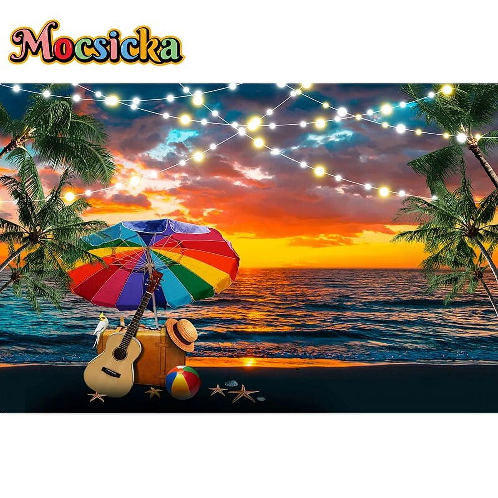 Tropical Palm Trees Summer Beach Backdrop Photography Hawaii Aloha ...