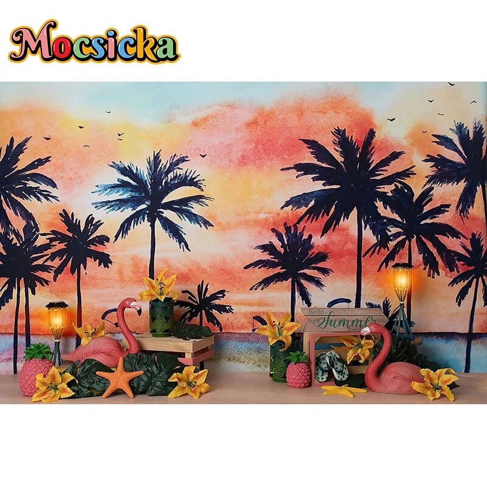 Tropical Palm Trees Summer Beach Backdrop Photography Hawaii Aloha ...